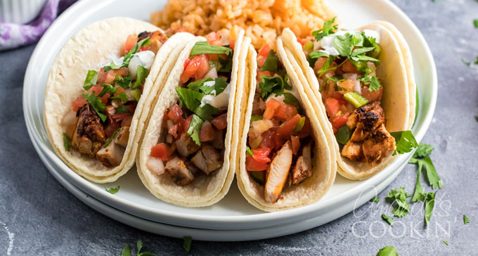 Chicken Tacos Recipe - street tacos - Amanda's Cookin'