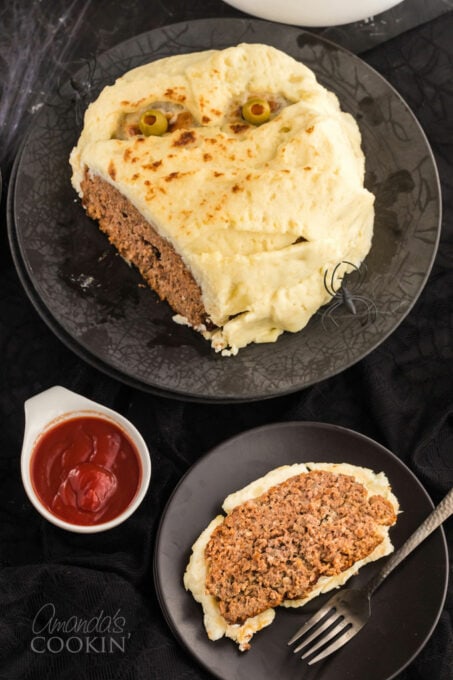Mummy Meatloaf Recipe for Halloween - Amanda's Cookin'