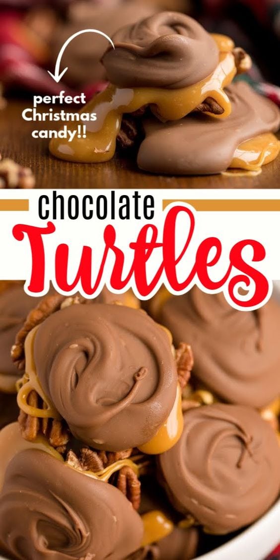 Chocolate Turtles Recipe - Amanda's Cookin'