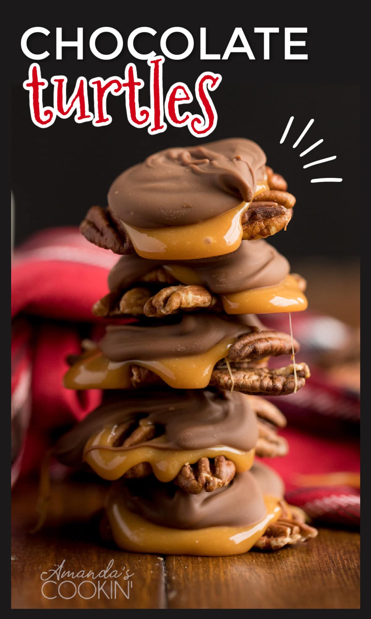 Chocolate Turtles Recipe - Amanda's Cookin'