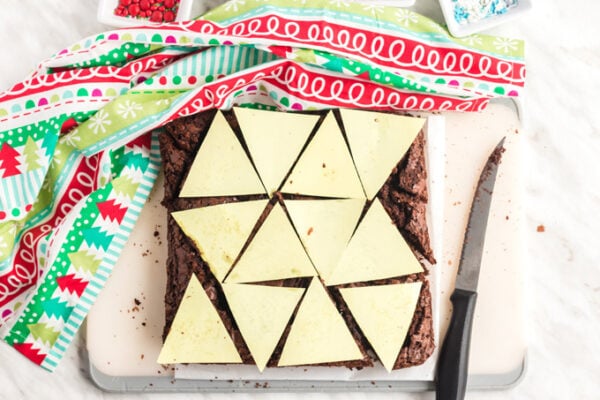 Christmas Tree Brownies Recipe - Amanda's Cookin'