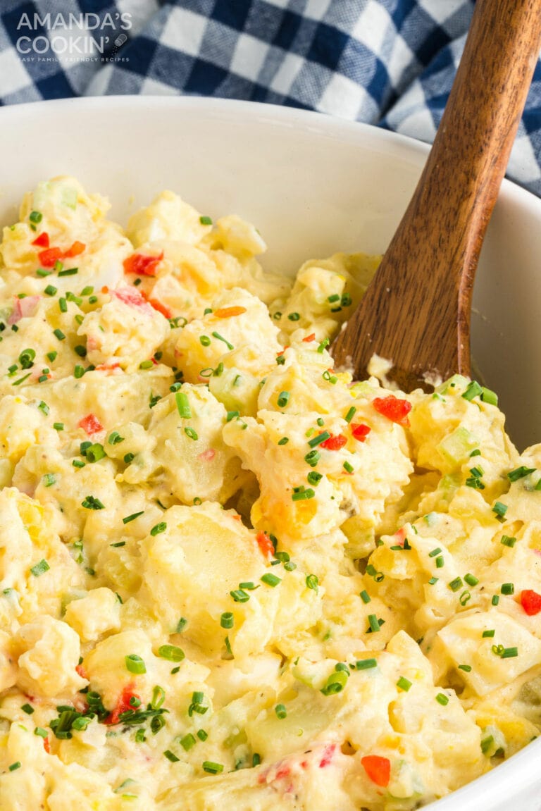 My Mom's Potato Salad Recipe - Amanda's Cookin' - Salads