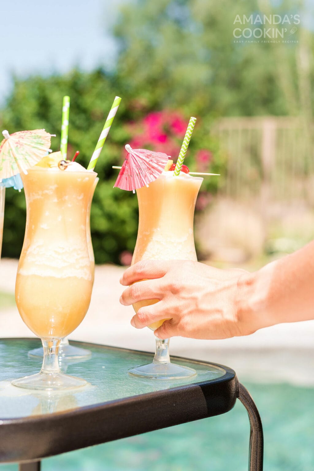 Pina Colada Recipe - Amanda's Cookin' - Cocktails