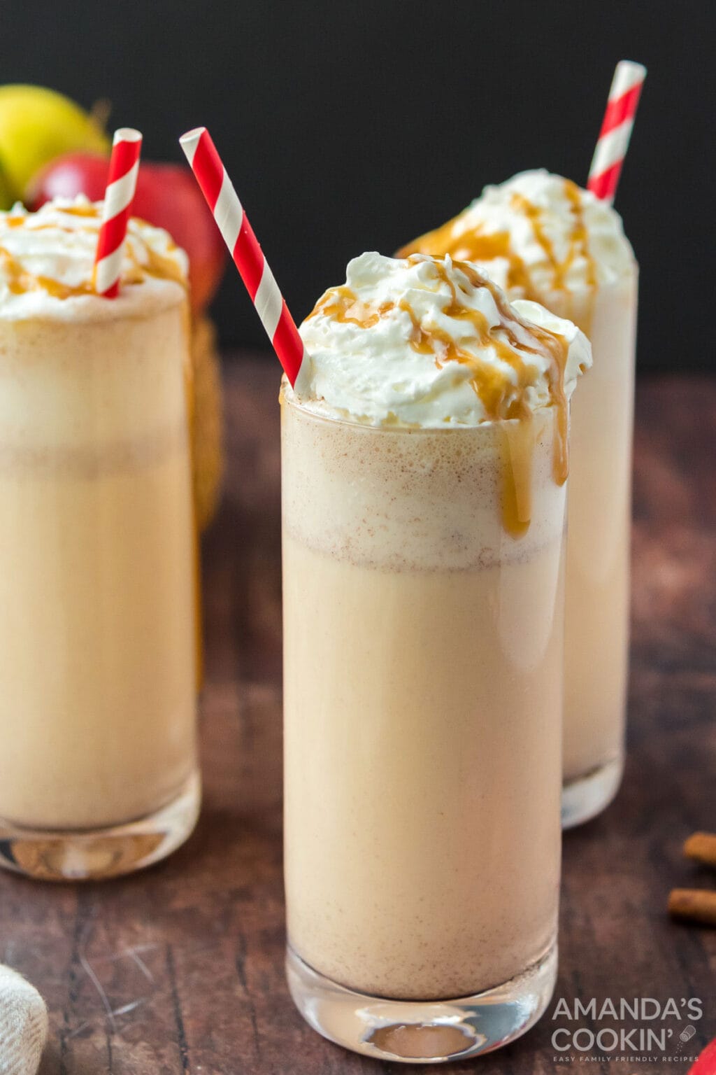 Apple Cider Milkshake - Amanda's Cookin' - Ice Cream & Frozen Treats