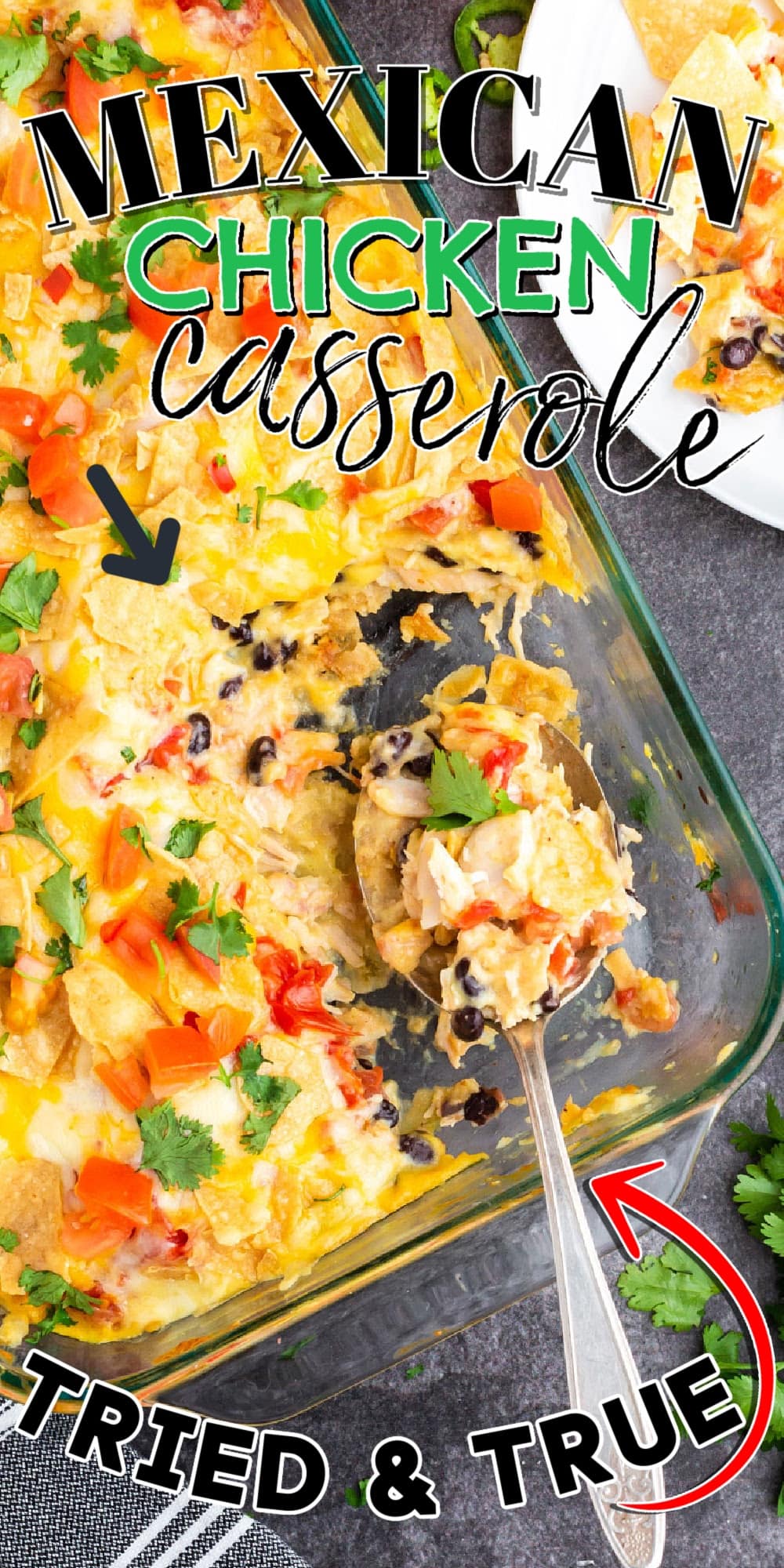 Mexican Chicken Casserole - Amanda's Cookin' - Casseroles