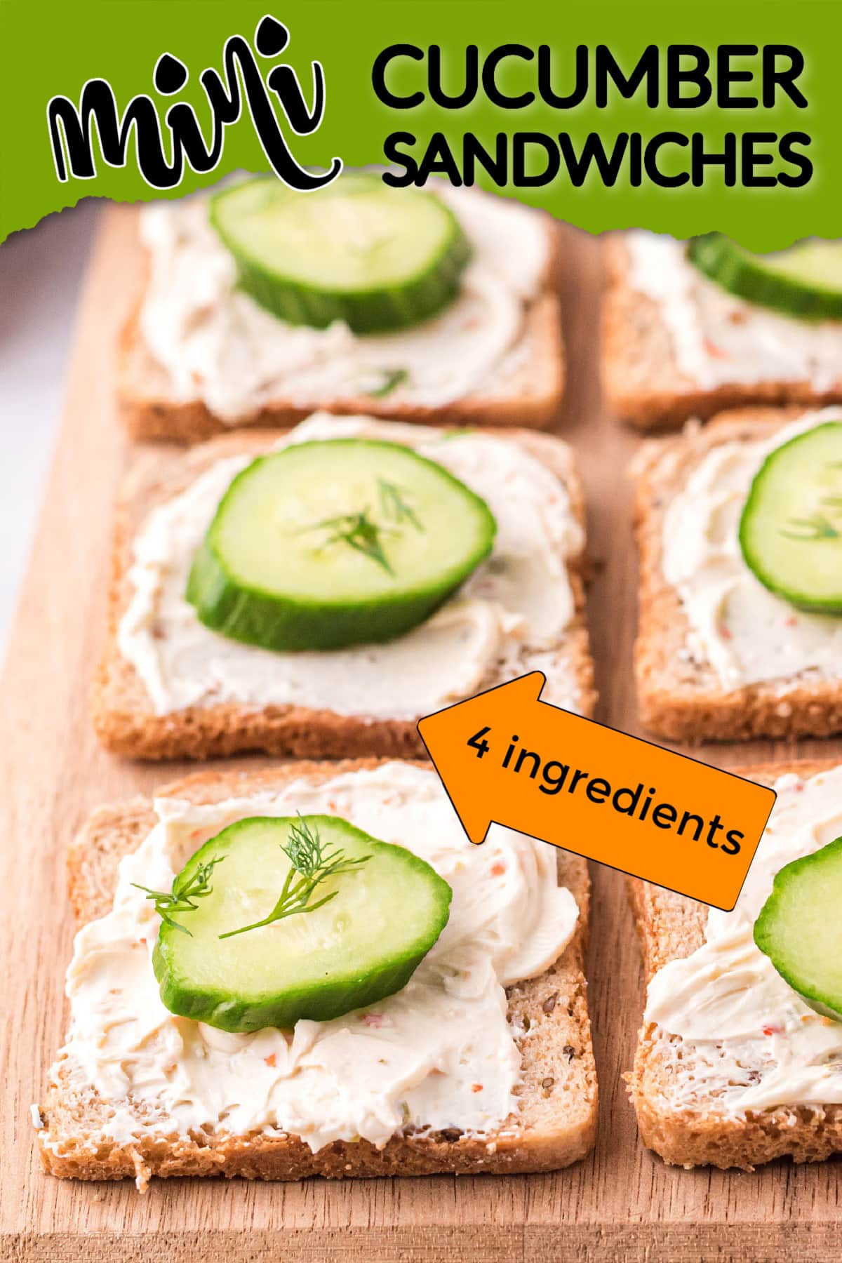 Mini Cucumber Sandwiches - Amanda's Cookin' - Apps & Finger Foods