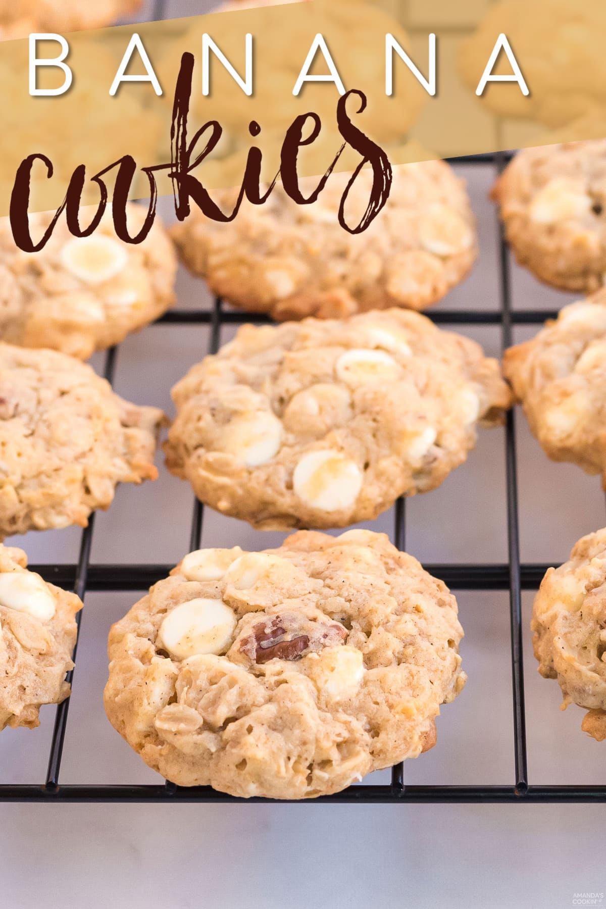 Banana Cookies - Amanda's Cookin' - Cookies, Brownies, & Bars
