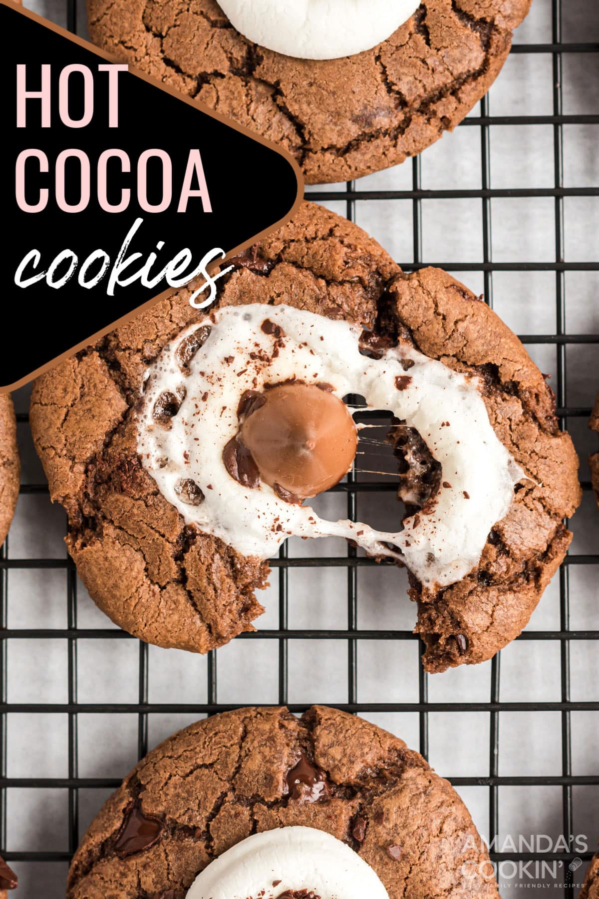 Hot Cocoa Cookies - Amanda's Cookin' - Cookies, Brownies, & Bars