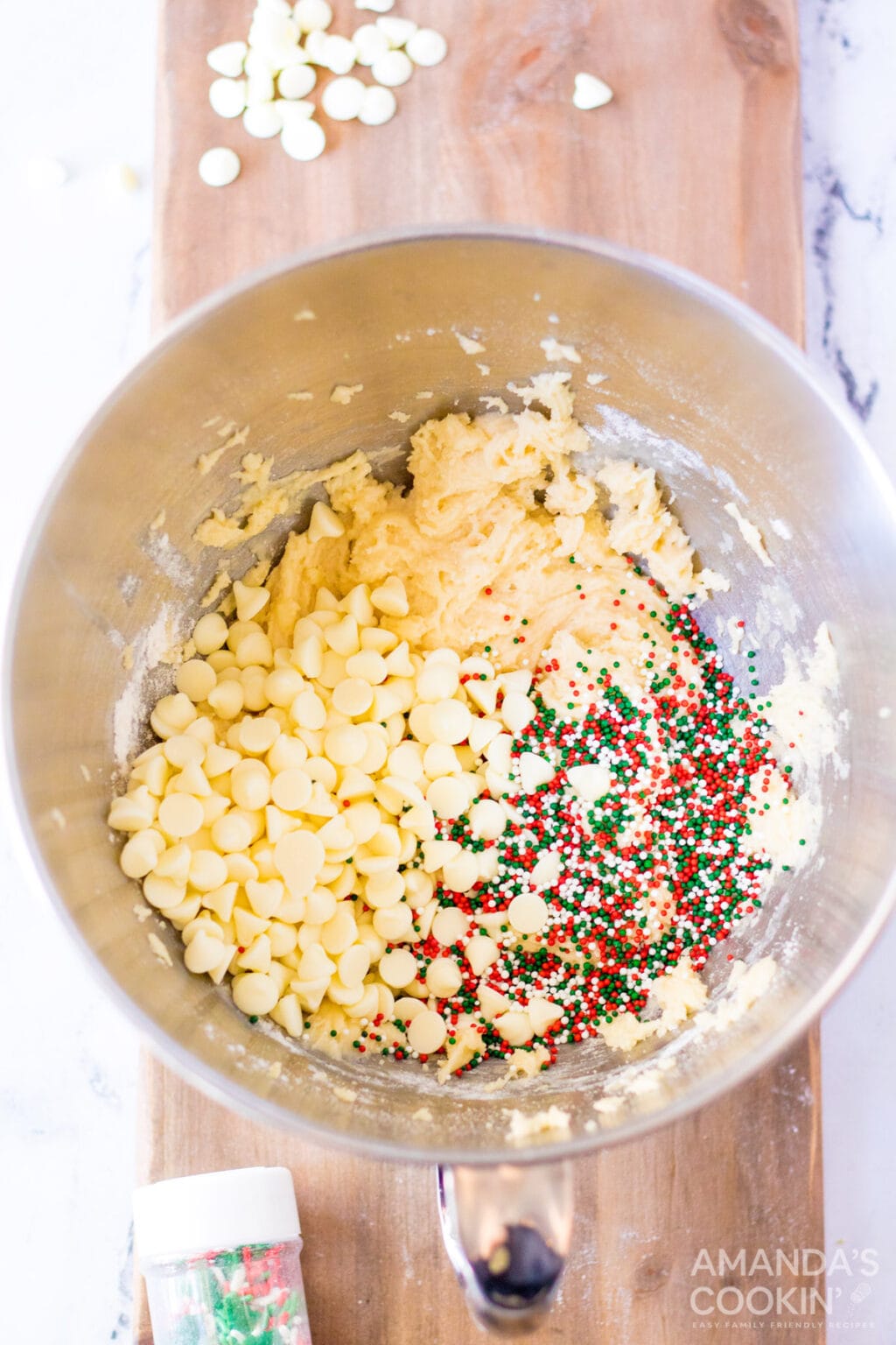 Confetti Cake Mix Cookies - Amanda's Cookin'