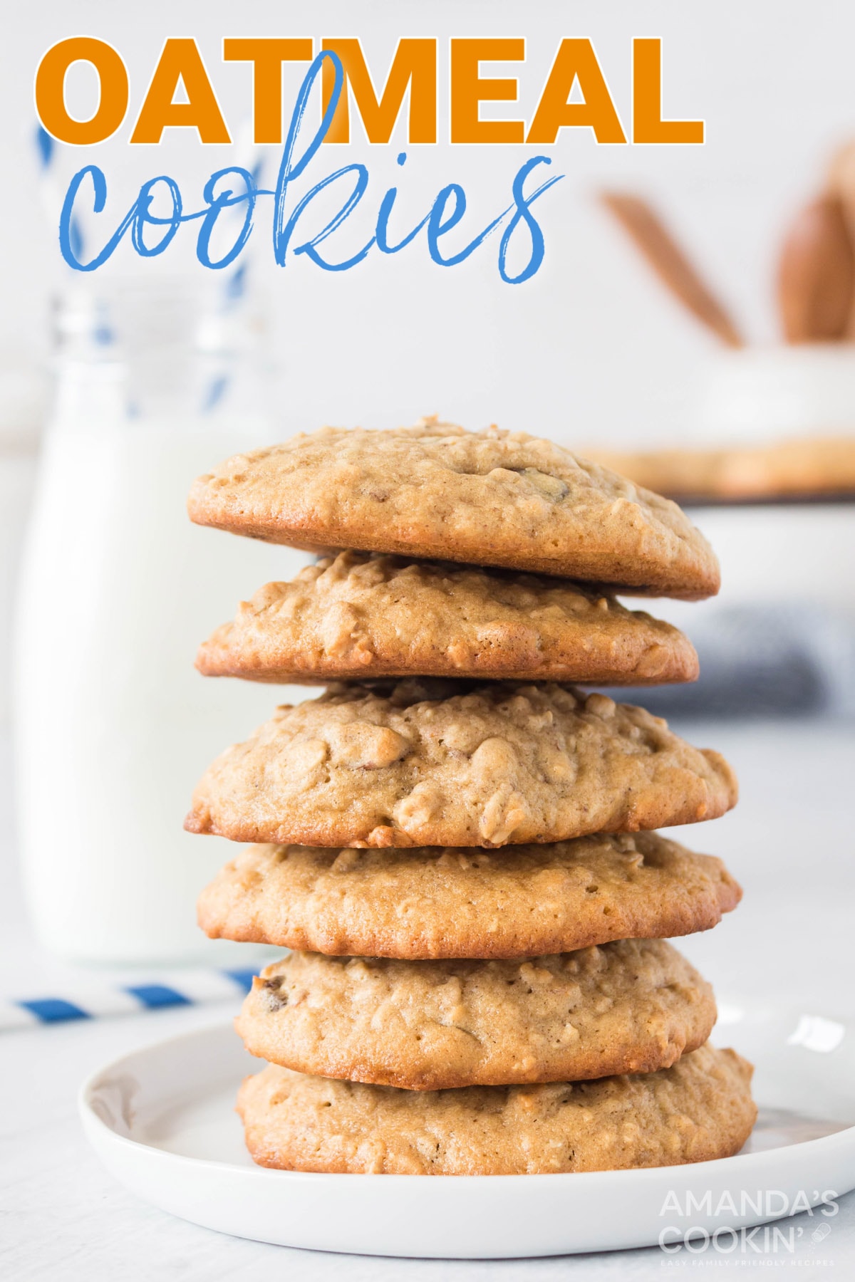 Oatmeal Cookies - Amanda's Cookin' - Cookies, Brownies, & Bars