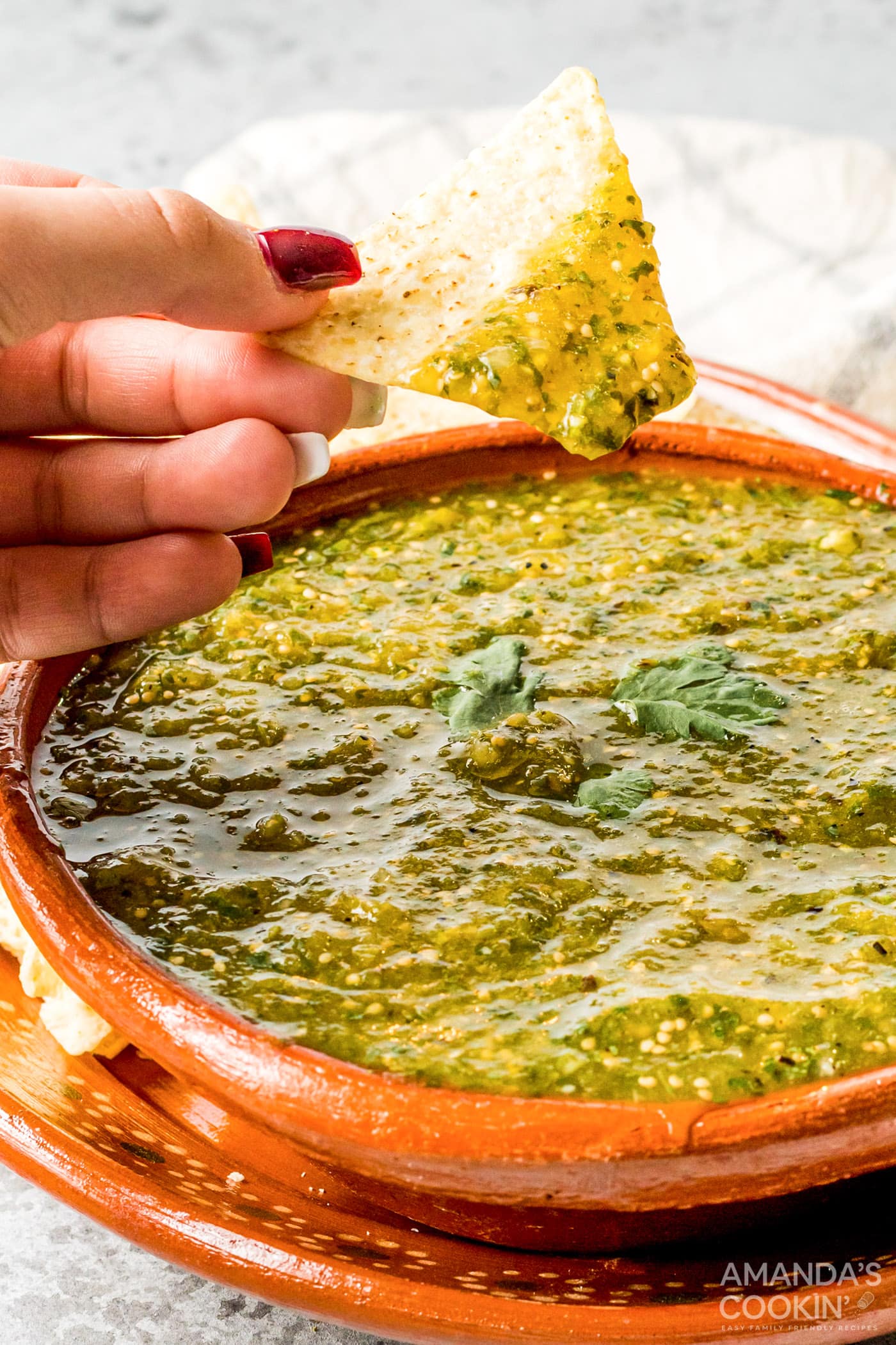 Salsa Verde (Green Salsa) - Amanda's Cookin' - Dips & Spreads