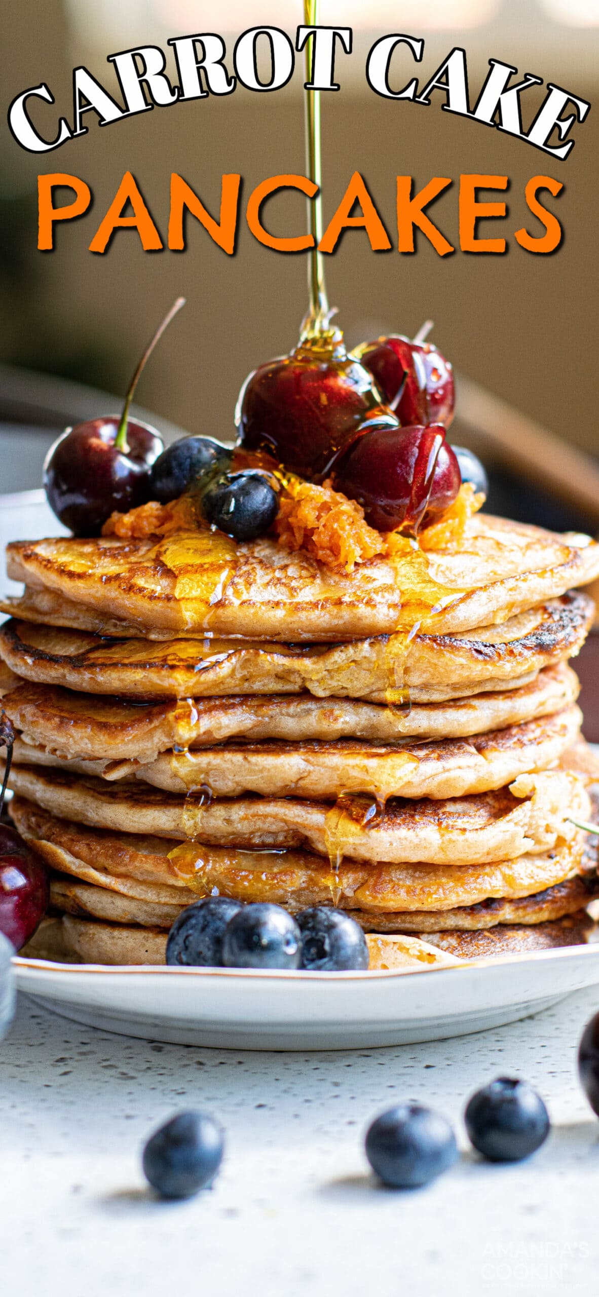 Carrot Cake Pancakes - Amanda's Cookin' - Pancakes & Waffles