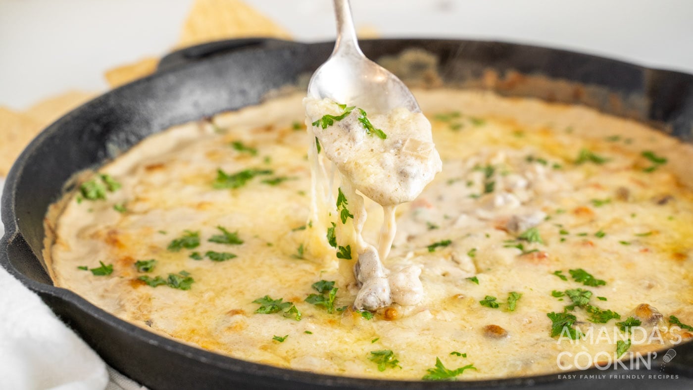 Philly Cheesesteak Dip - Amanda's Cookin' - Dips & Spreads