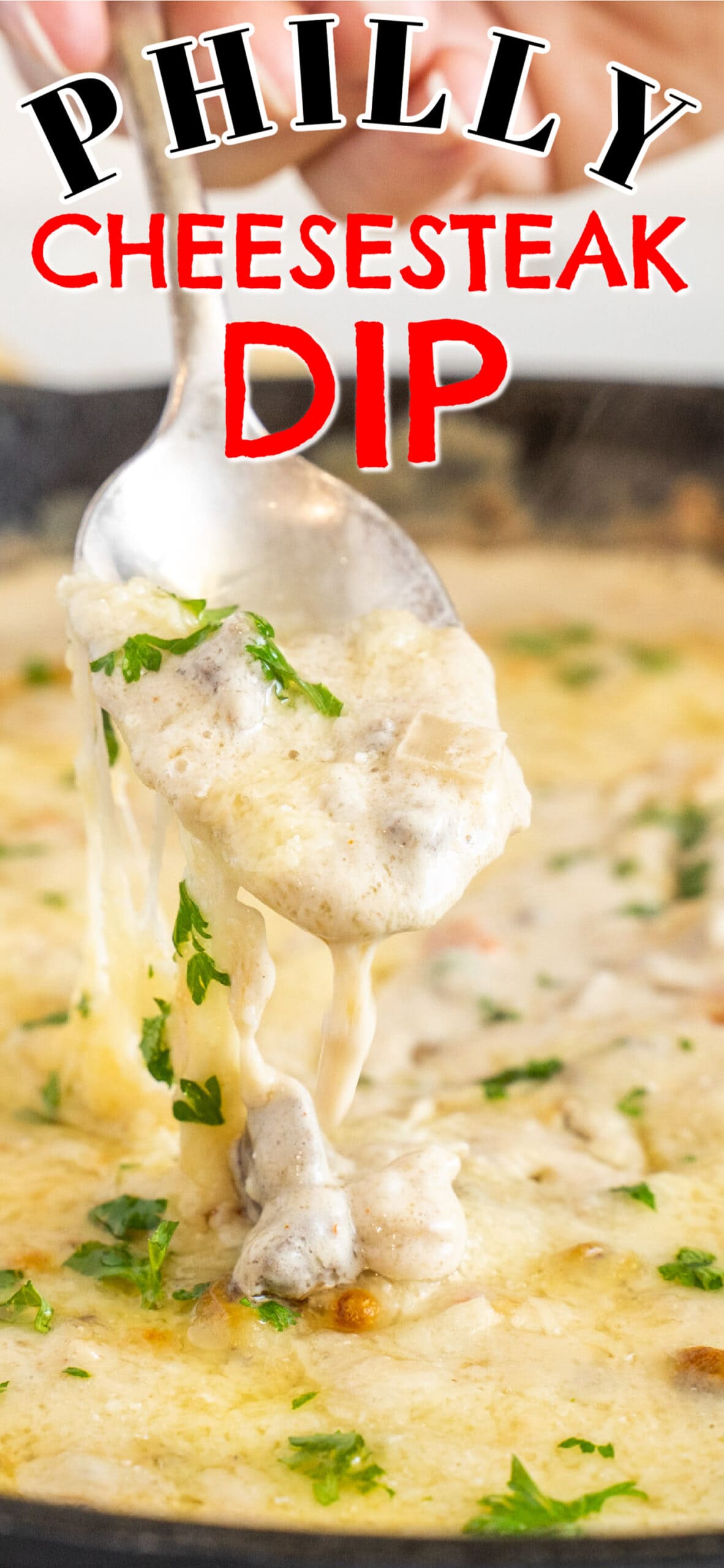 Philly Cheesesteak Dip - Amanda's Cookin' - Dips & Spreads