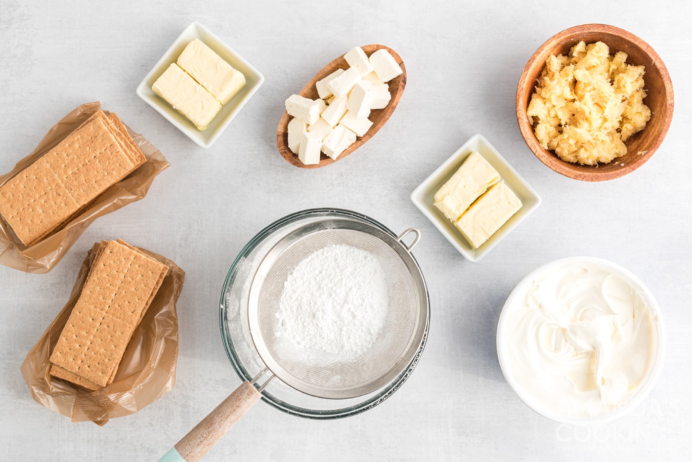 Pineapple Dream Dessert: pineapple, whipped cream, cream cheese