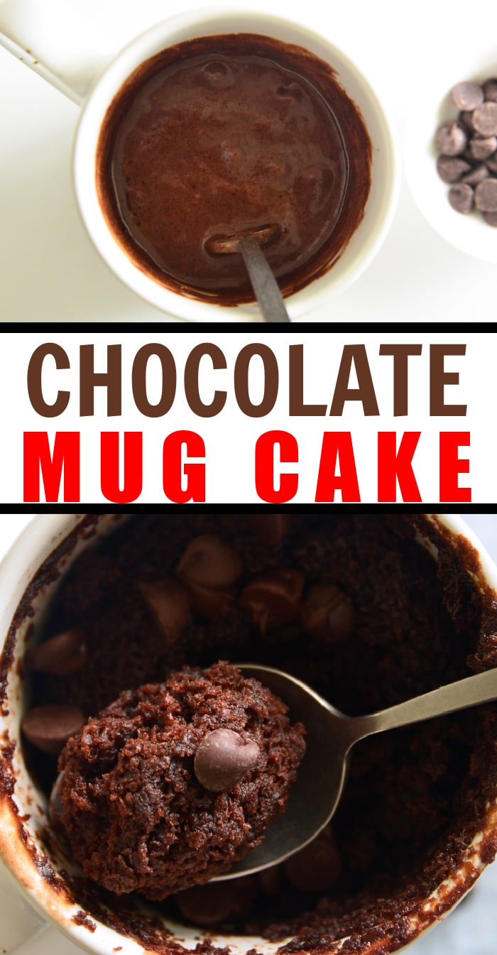 Chocolate Mug Cake - Amanda's Cookin' - Cake & Cupcakes