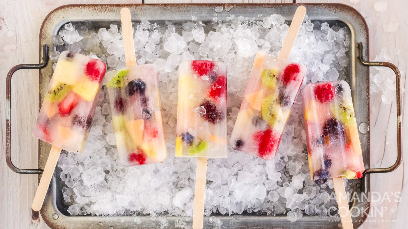 Fruit Popsicles - Amanda's Cookin' - Ice Cream & Frozen Treats