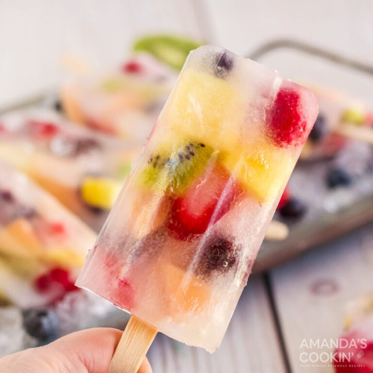 Fruit Popsicles - Amanda's Cookin' - Ice Cream & Frozen Treats