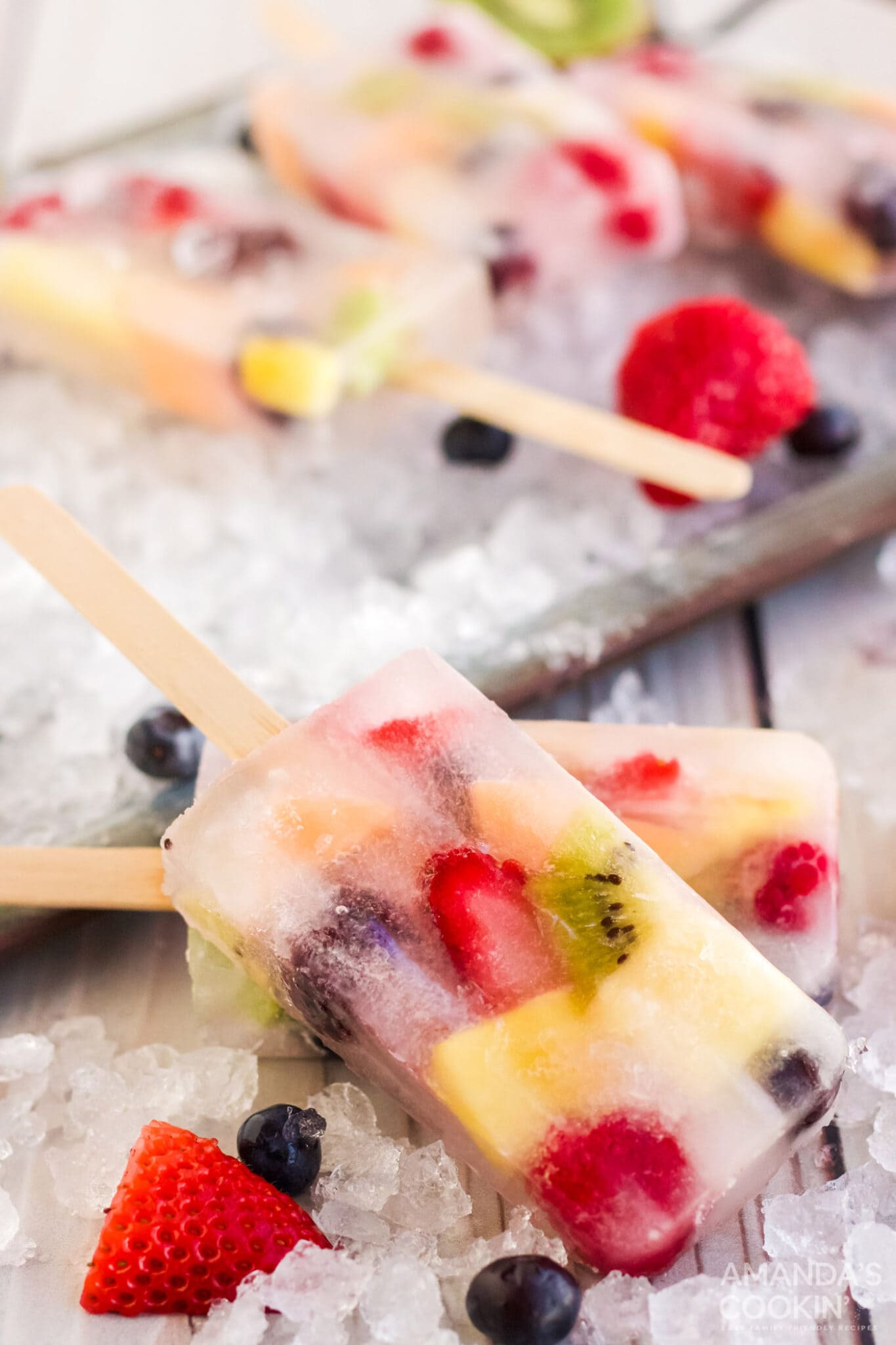 Fruit Popsicles - Amanda's Cookin' - Ice Cream & Frozen Treats