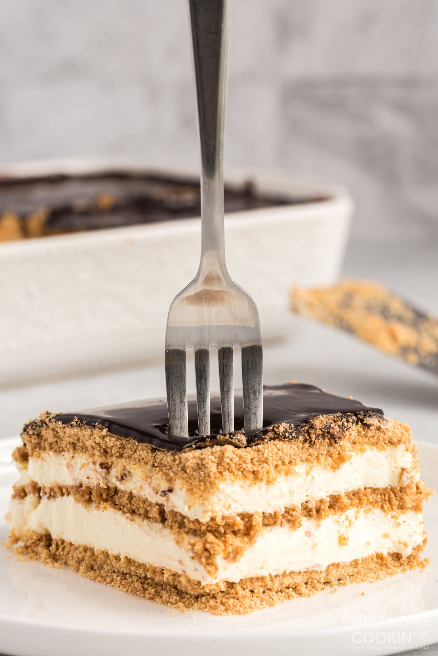 Eclair Cake - Amanda's Cookin' - One Pan Desserts