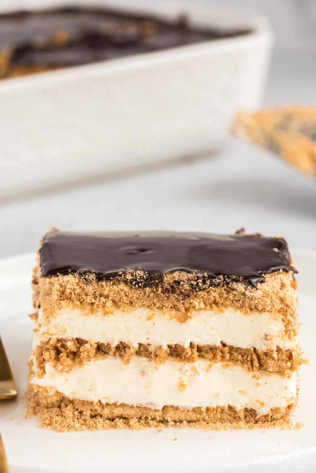 Eclair Cake - Amanda's Cookin' - One Pan Desserts