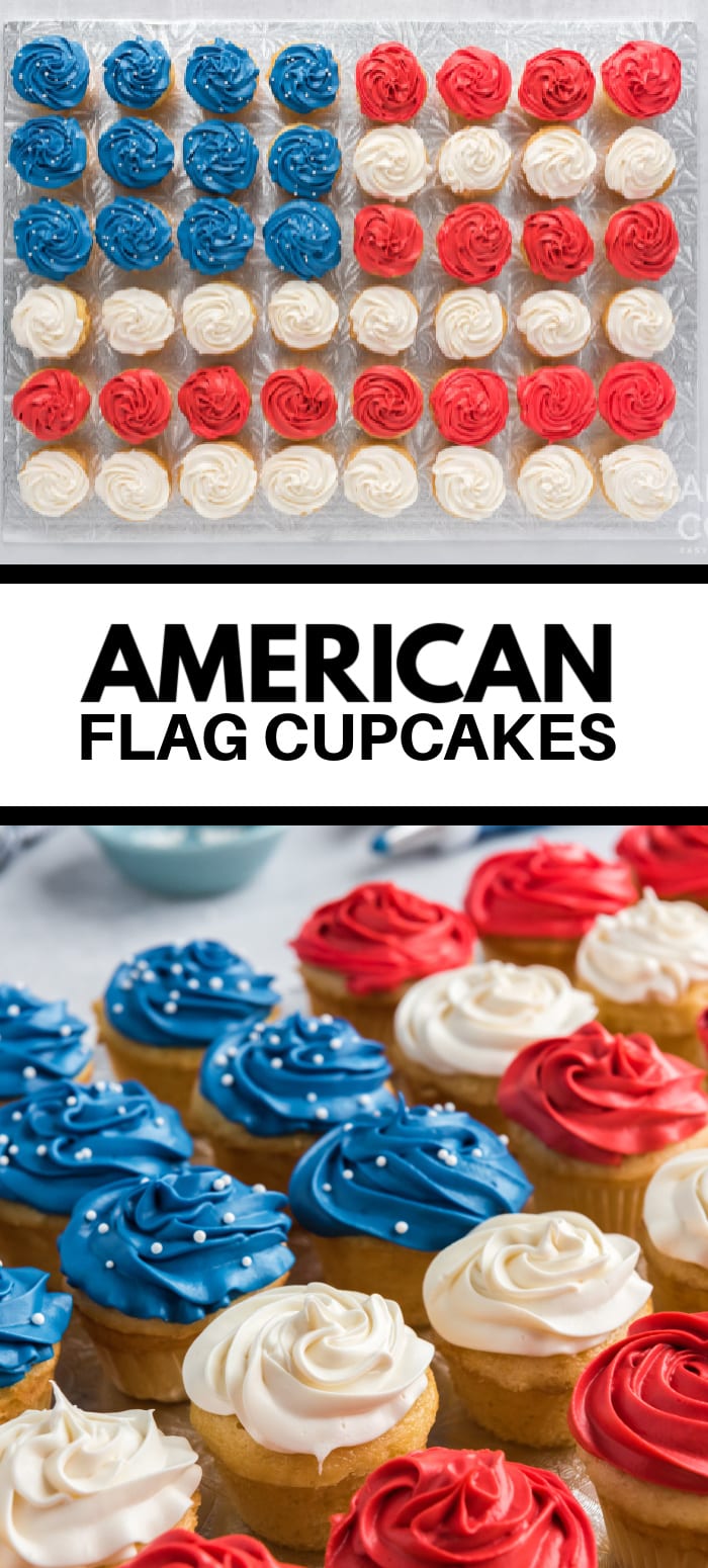 American Flag Cupcakes - Amanda's Cookin' - Cake & Cupcakes