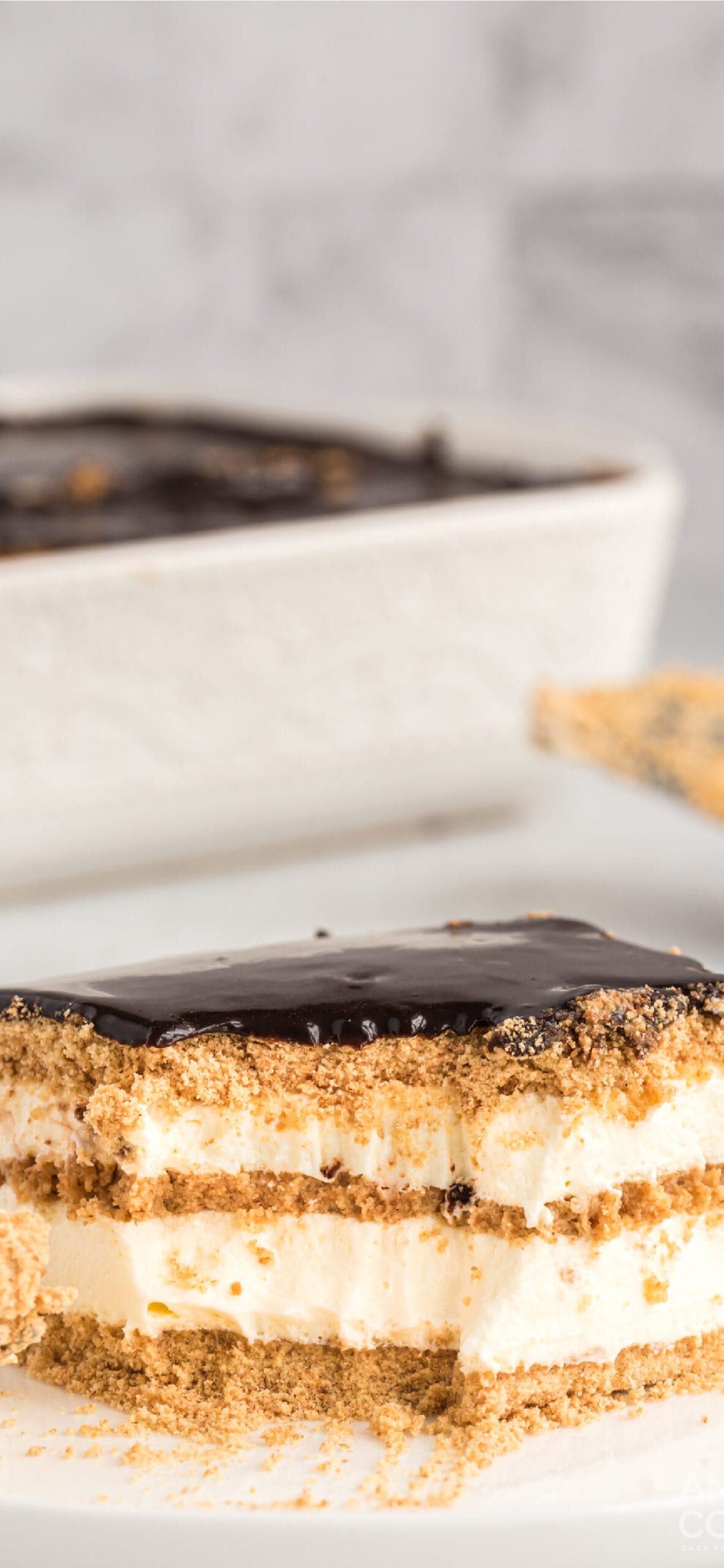 Eclair Cake - Amanda's Cookin' - One Pan Desserts