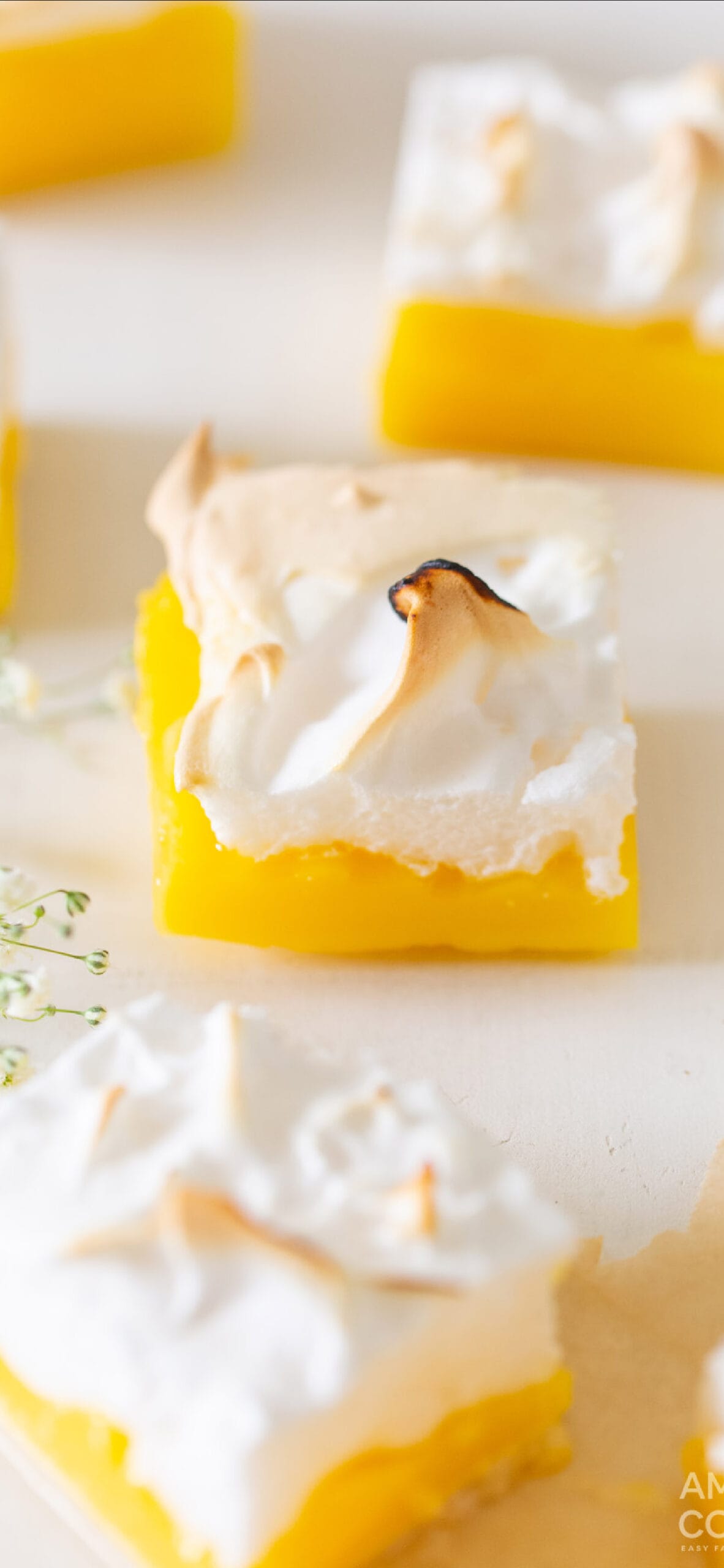 Lemon Meringue Pie Bars - Amanda's Cookin' - One Pan Desserts