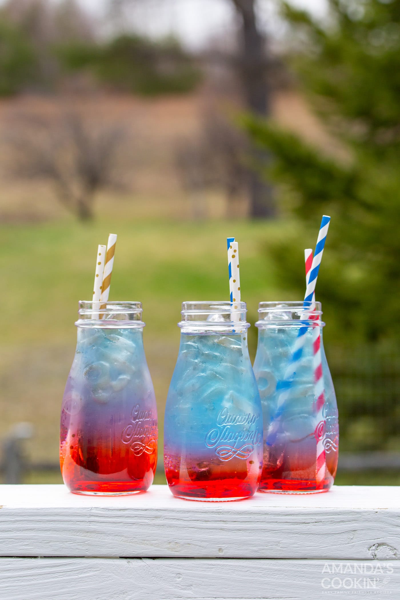 Patriotic Punch - Amanda's Cookin' - Drinks