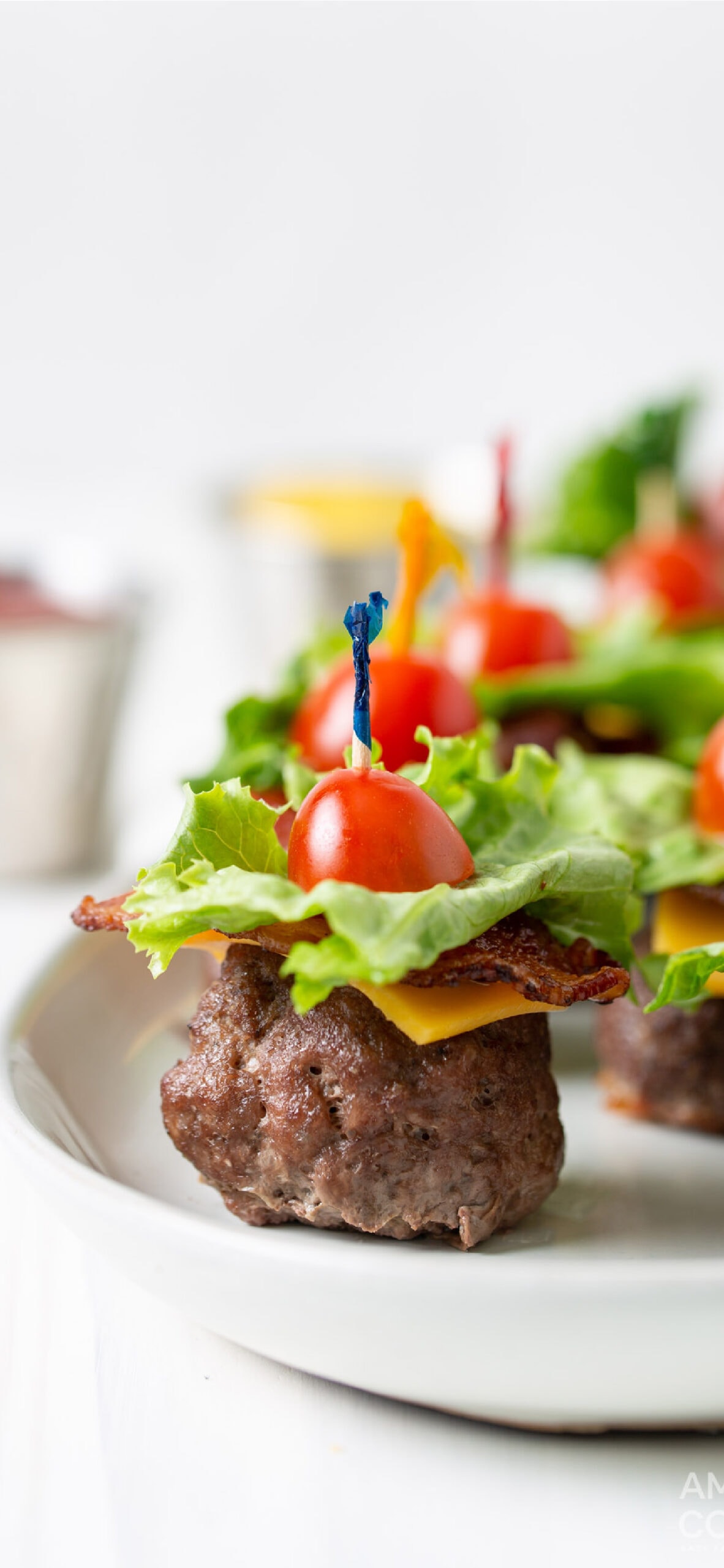 Bacon Cheeseburger Meatballs - Amanda's Cookin'