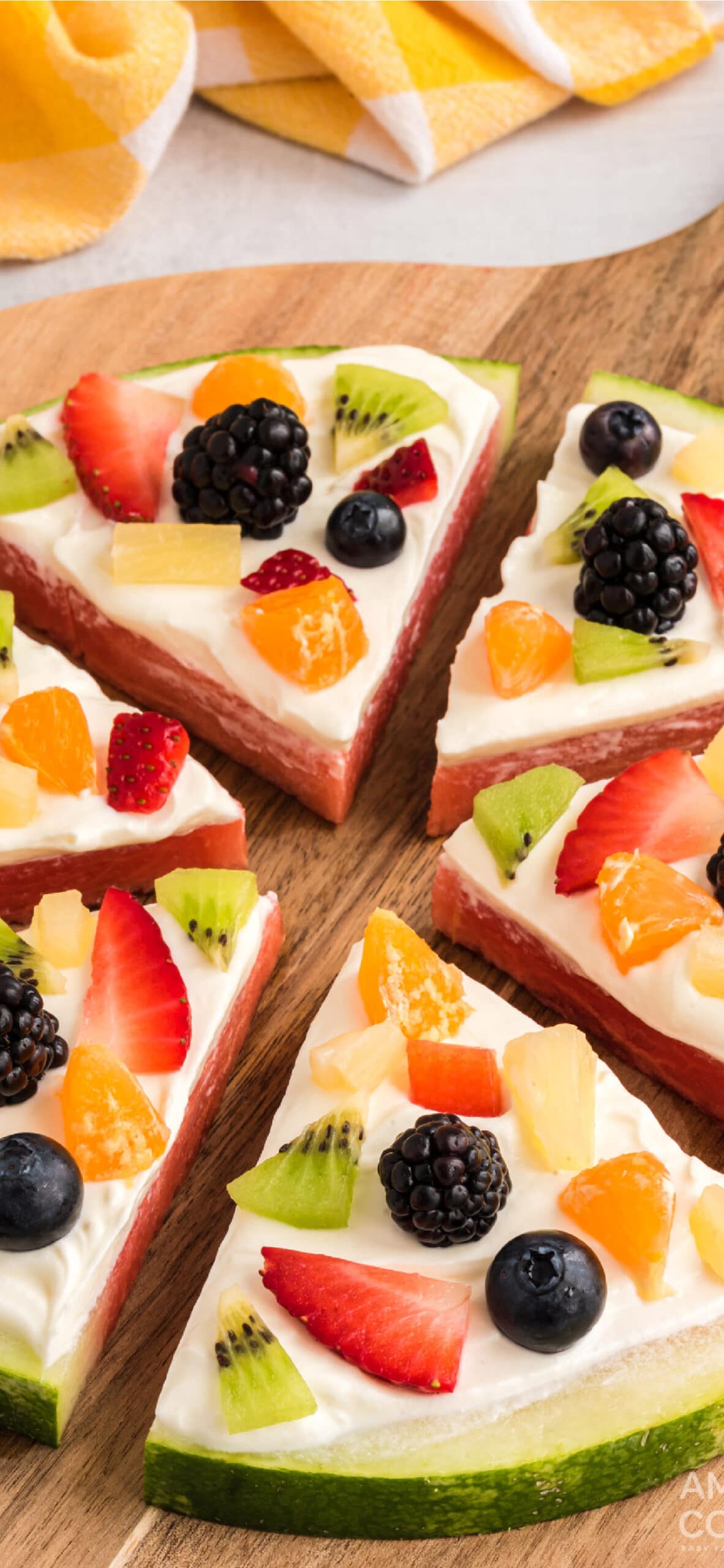 Watermelon Pizza - Amanda's Cookin' - Apps & Finger Foods