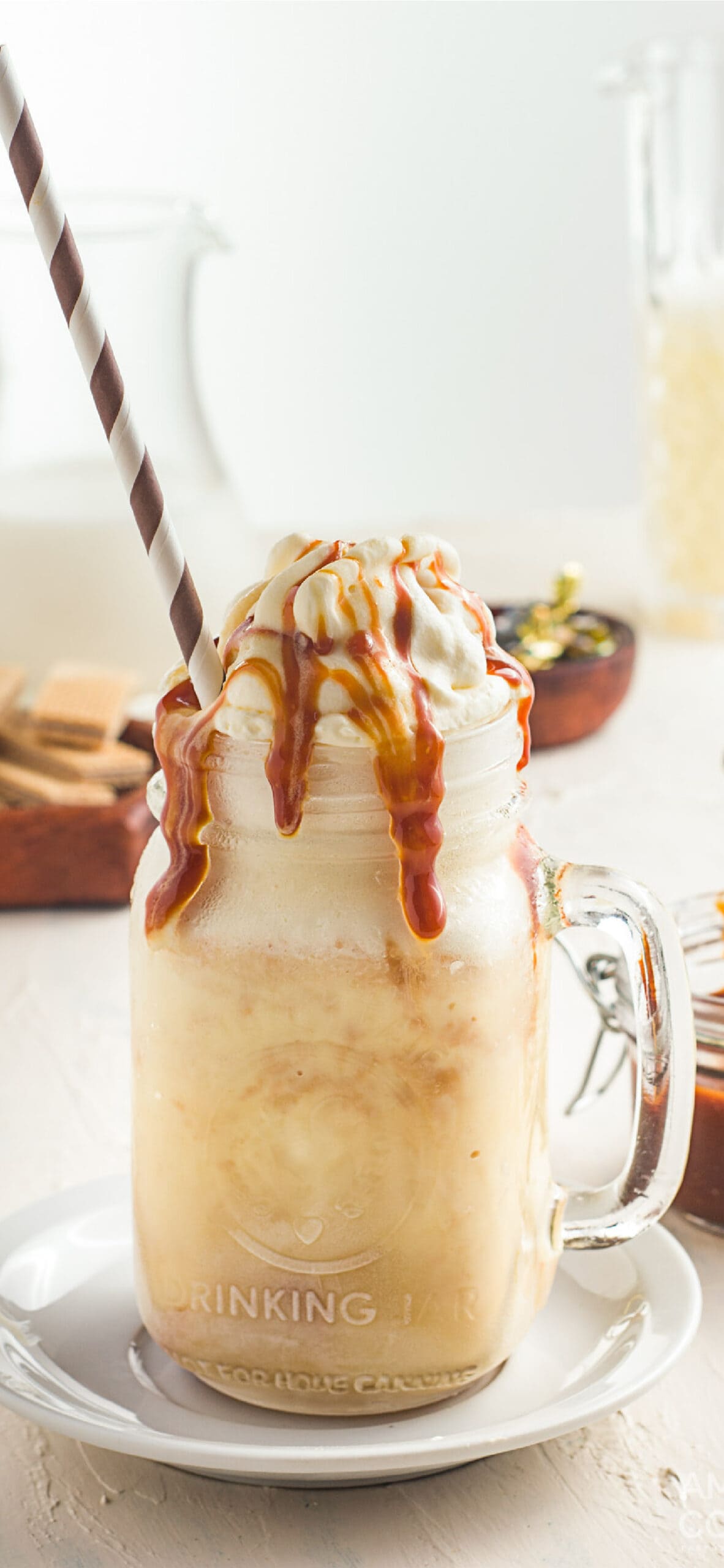 Salted Caramel Milkshake - Amanda's Cookin' - Ice Cream & Frozen Treats