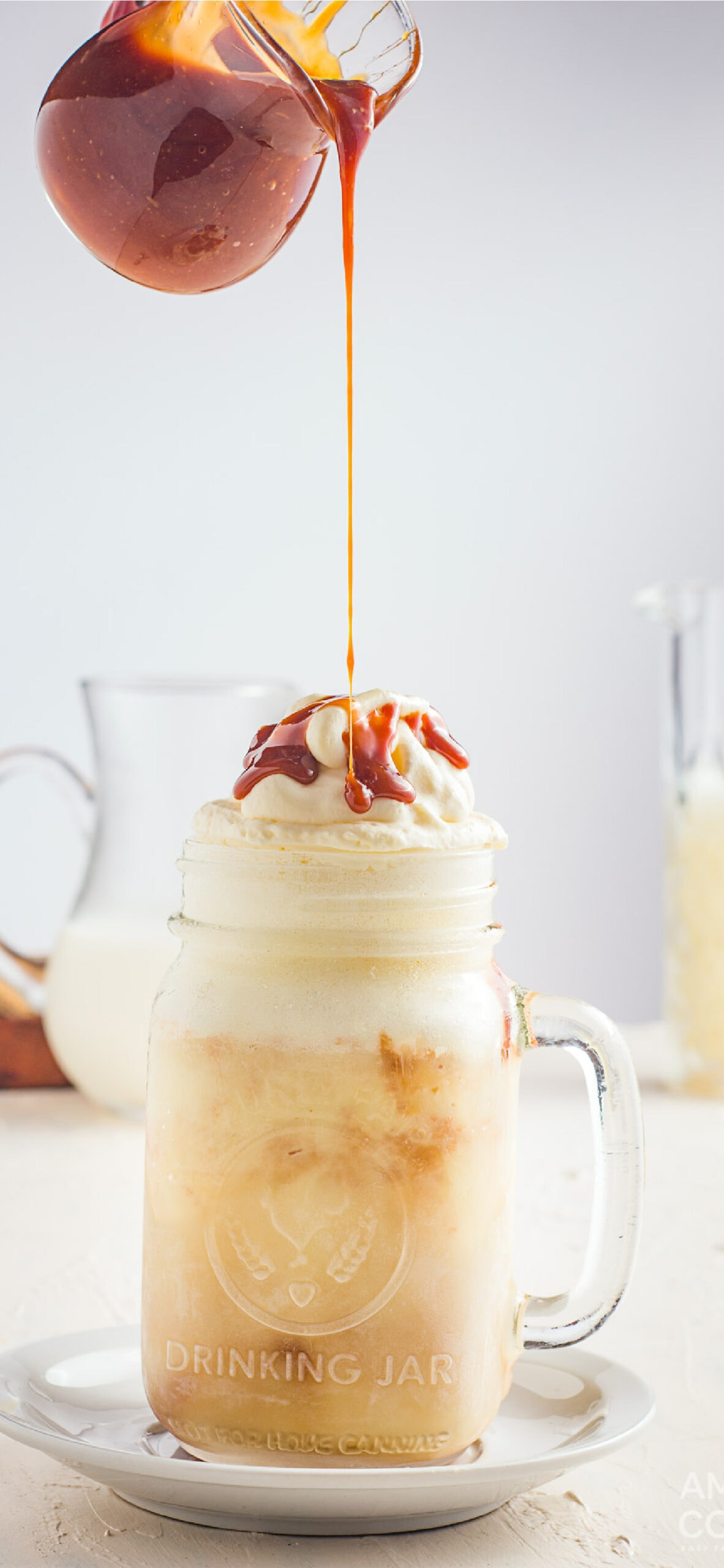 Salted Caramel Milkshake - Amanda's Cookin' - Ice Cream & Frozen Treats