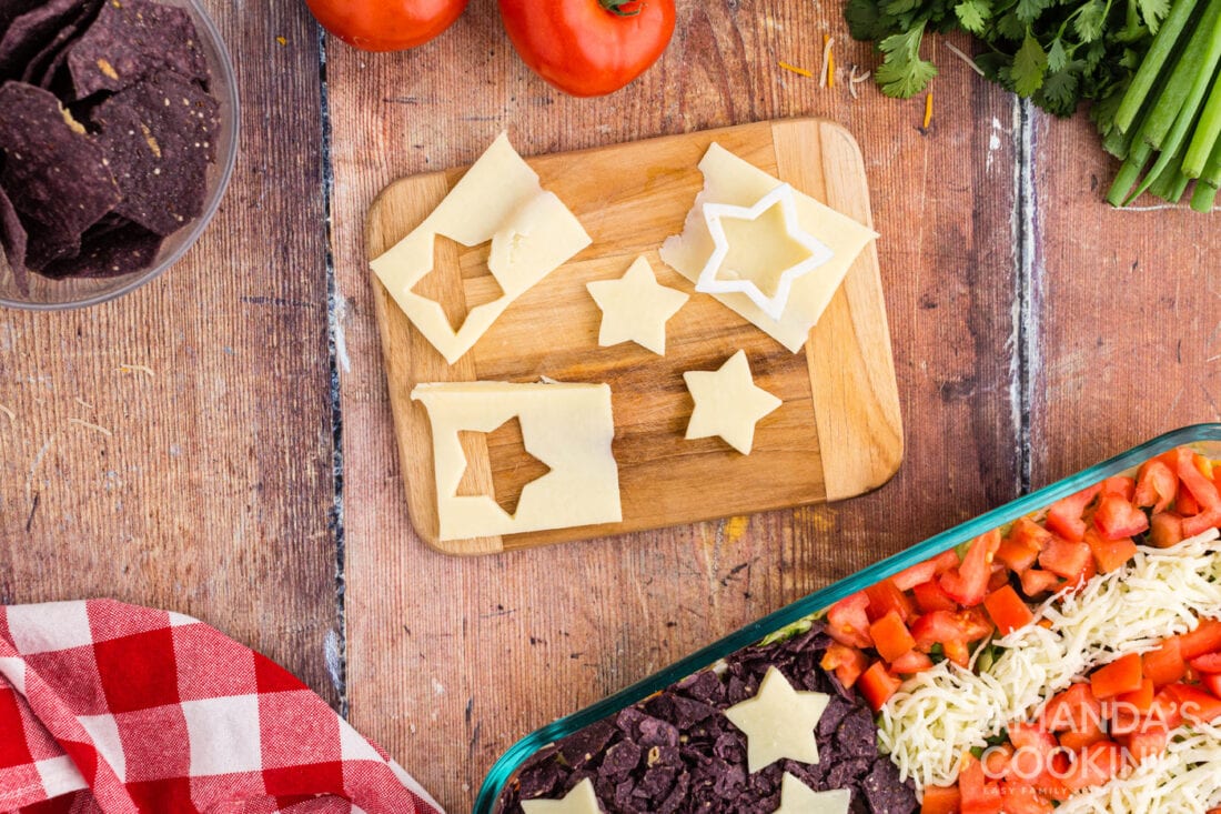 Taco Salad Flag - Amanda's Cookin' - Patriotic