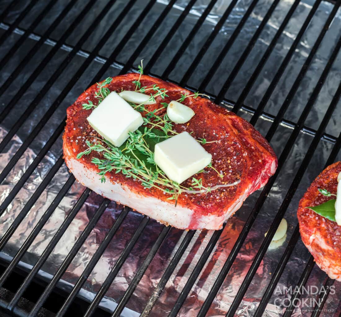 Smoked Ribeye Steak - Amanda's Cookin' - Beef