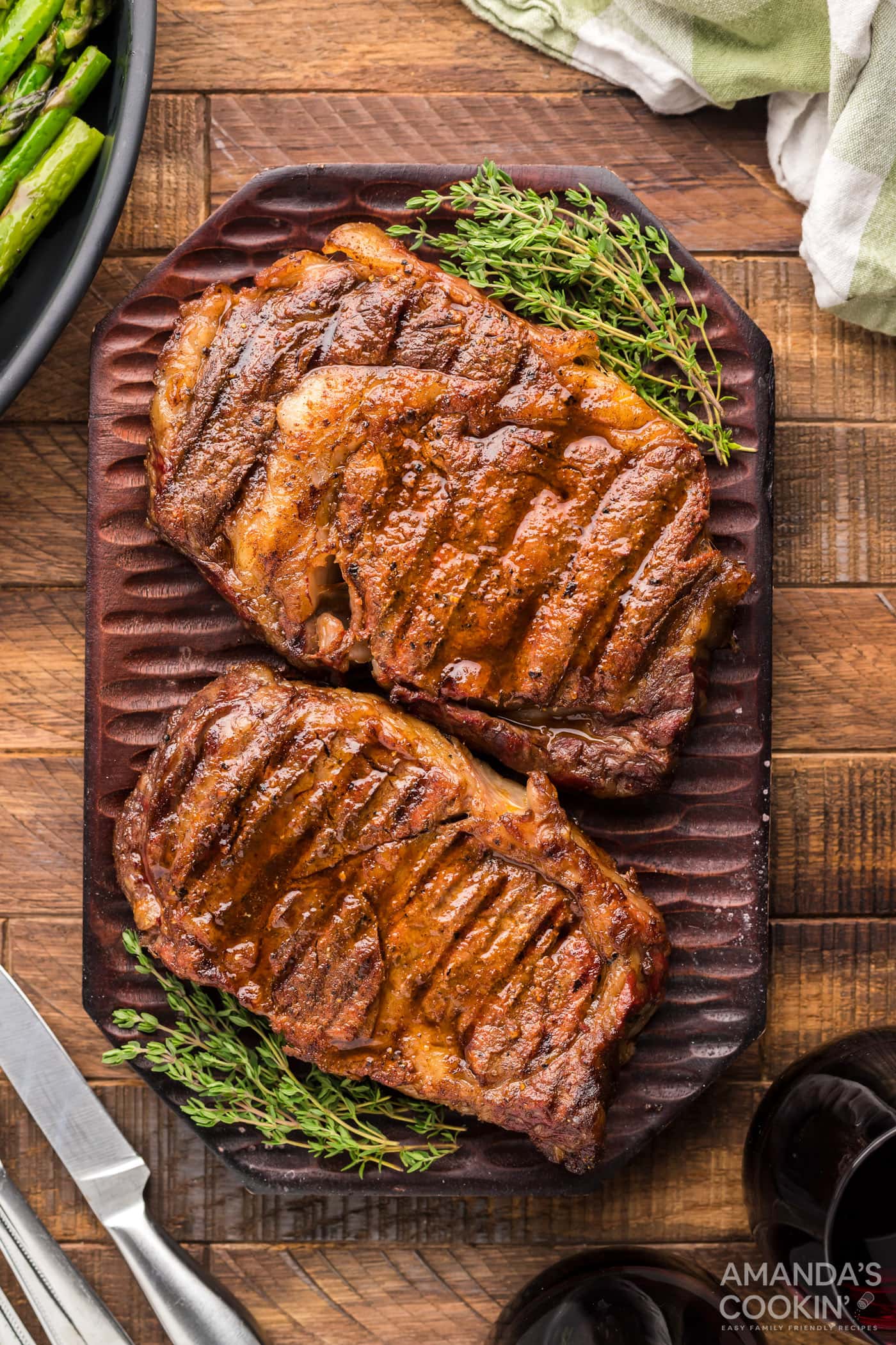 Smoked Ribeye Steak - Amanda's Cookin' - Beef