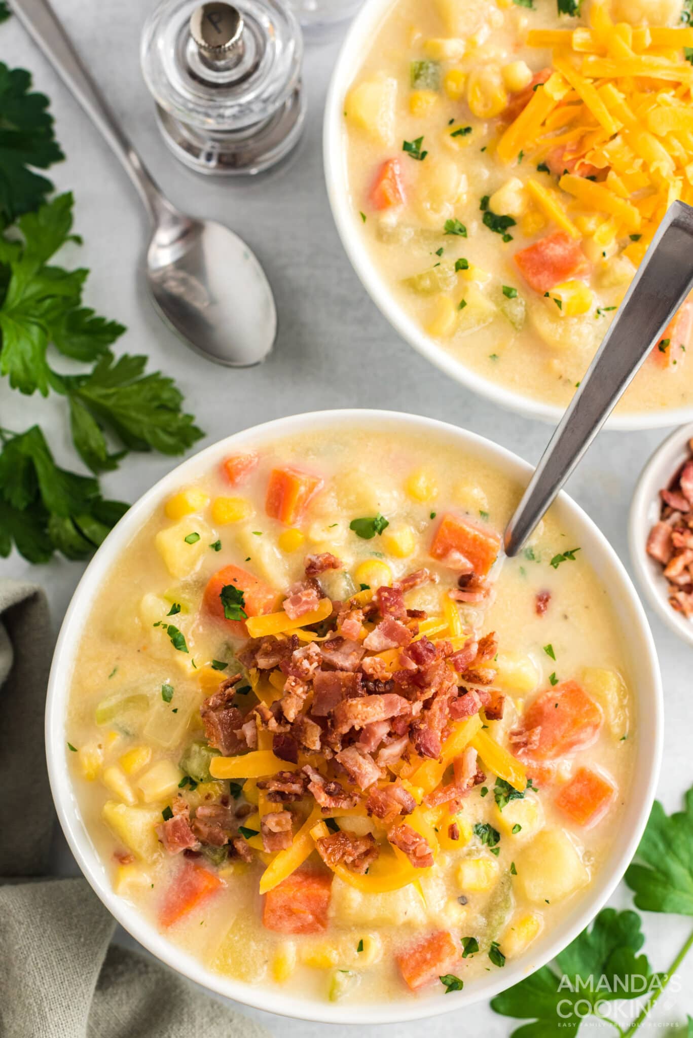 Corn Chowder - Amanda's Cookin' - Soup