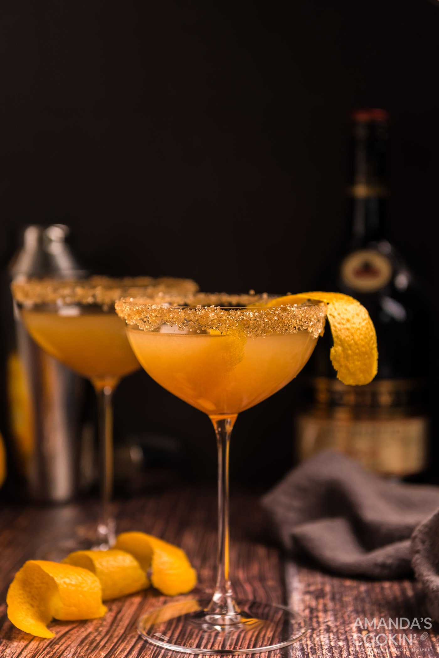 Sidecar Cocktail - Amanda's Cookin' - Cocktails