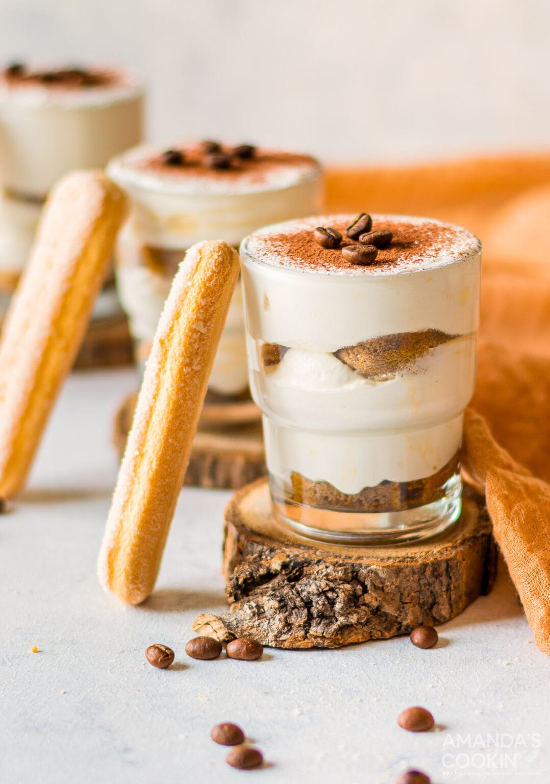 Individual Tiramisu - Amanda's Cookin' - Trifles & Parfaits