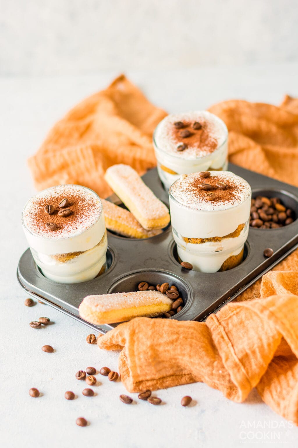 Individual Tiramisu - Amanda's Cookin' - Trifles & Parfaits