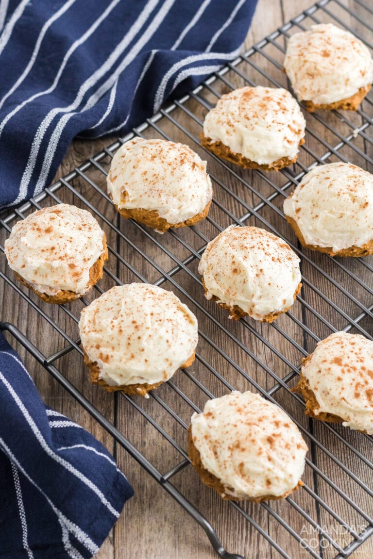 Pumpkin Cake Mix Cookies - Amanda's Cookin'