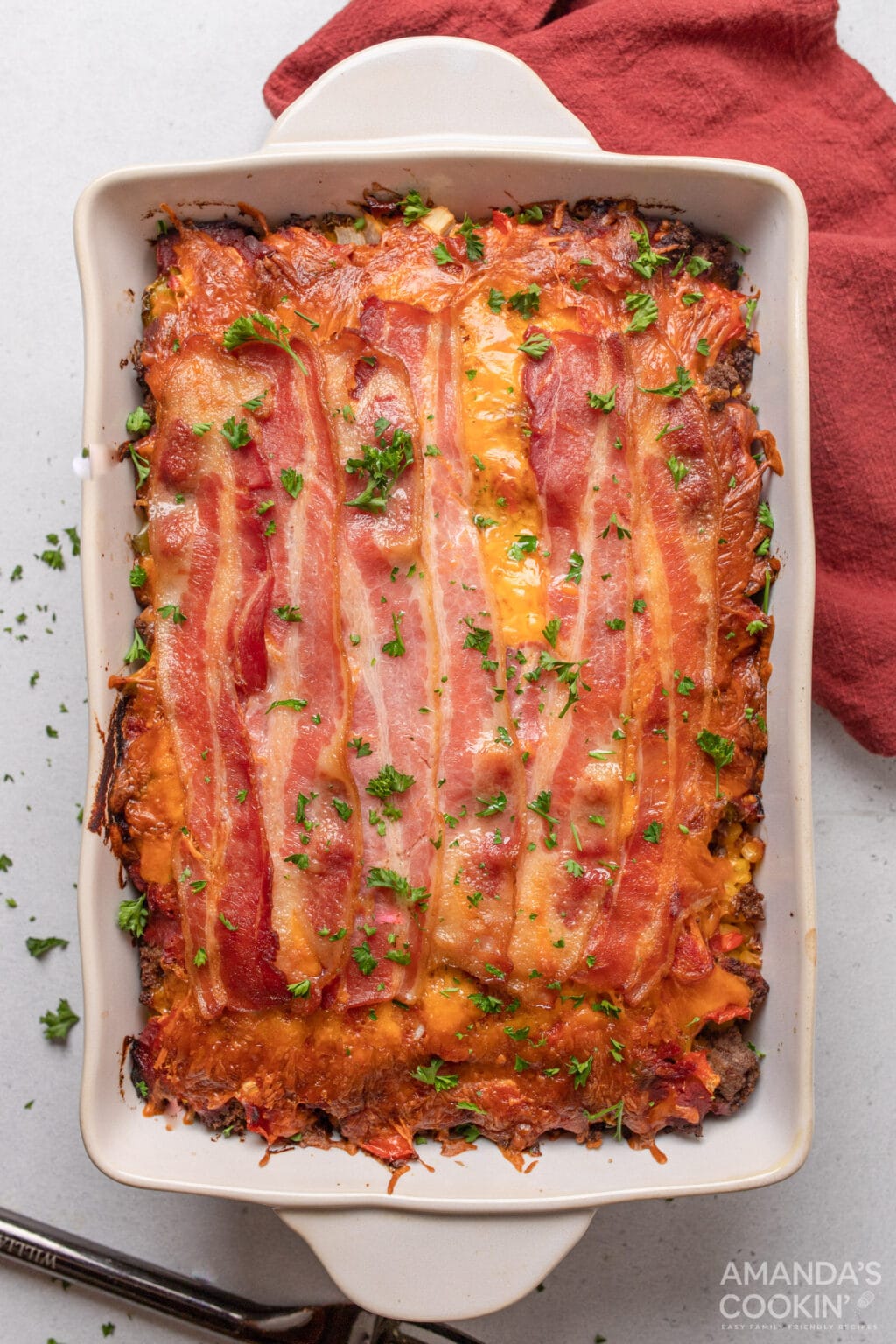 7 Layer Casserole - Amanda's Cookin' - Casseroles