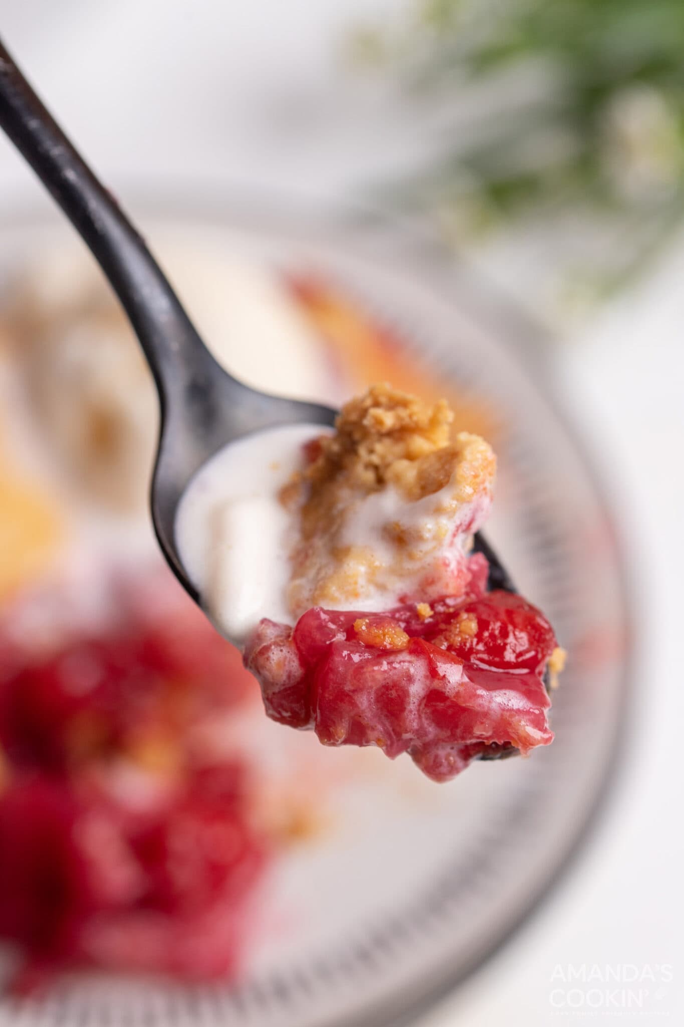 Cherry Pineapple Dump Cake - Amanda's Cookin' - Cake & Cupcakes