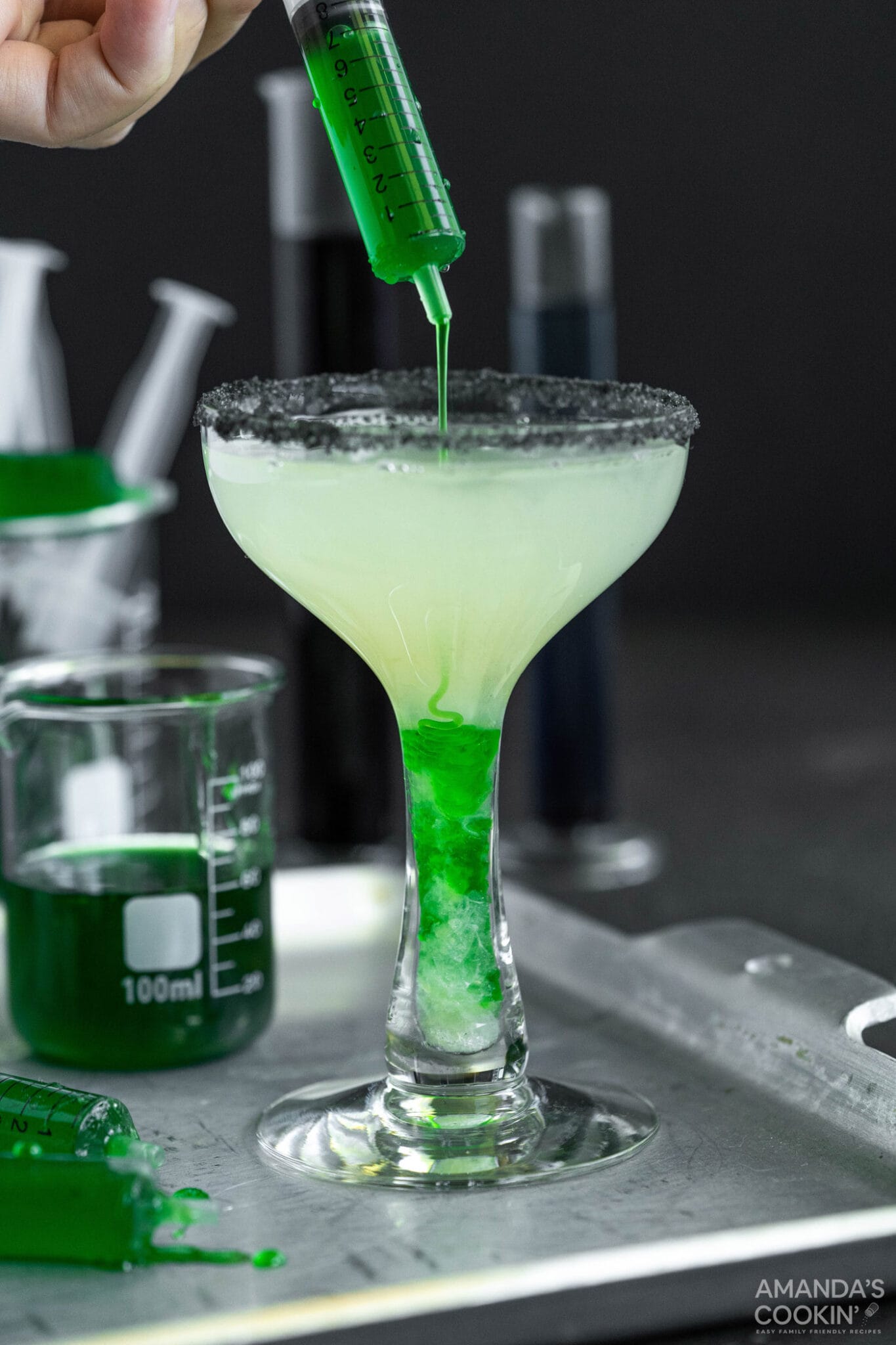 Frankenstein Margarita - Amanda's Cookin' - Halloween