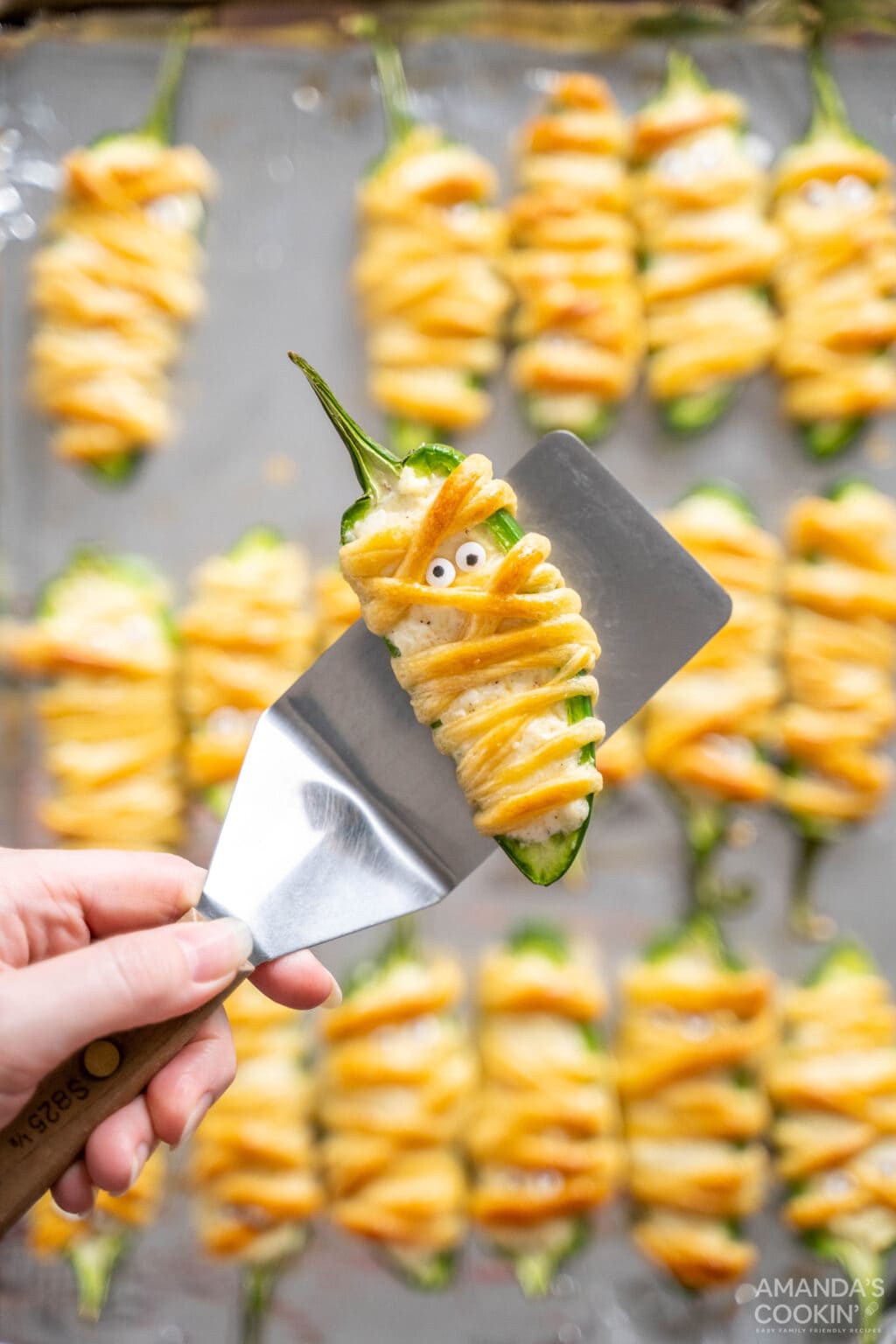 Jalapeno Popper Mummies - Amanda's Cookin' - Halloween