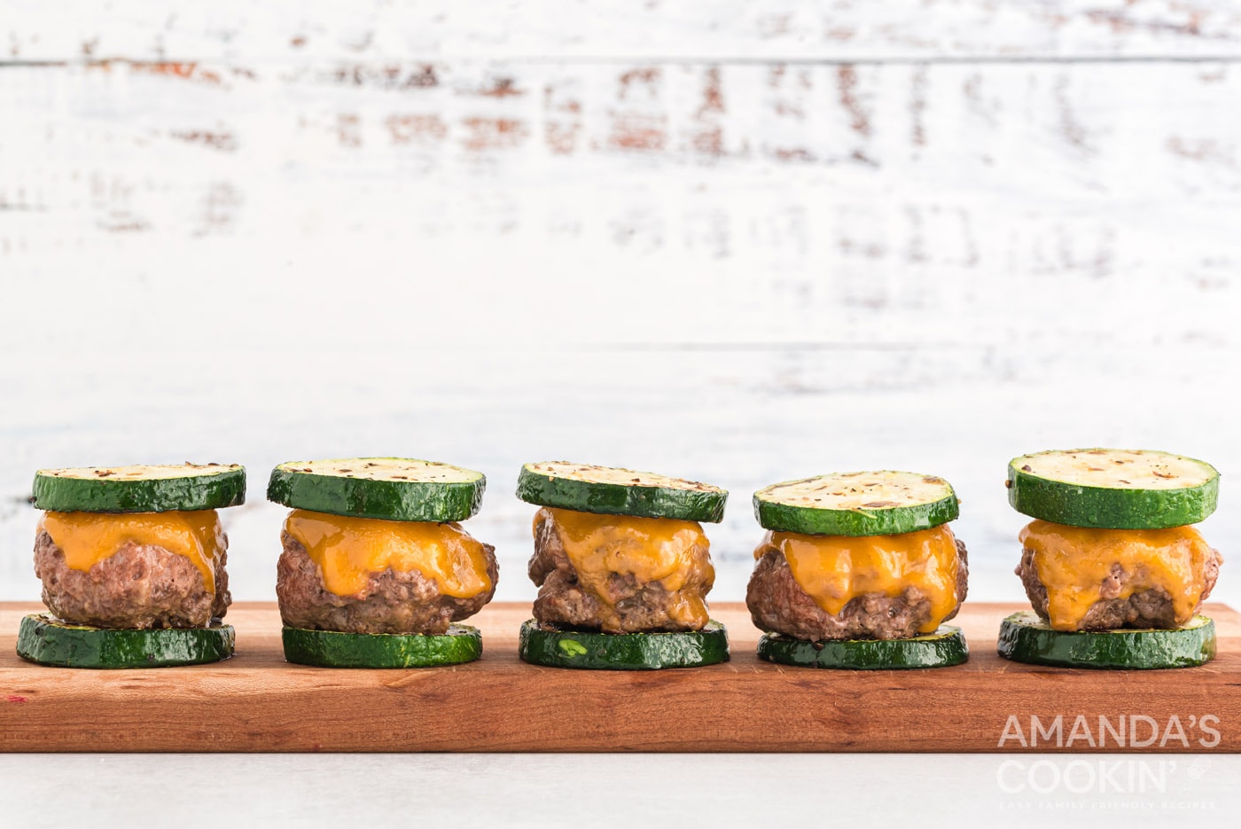 Zucchini Sliders - Amanda's Cookin' - Apps & Finger Foods