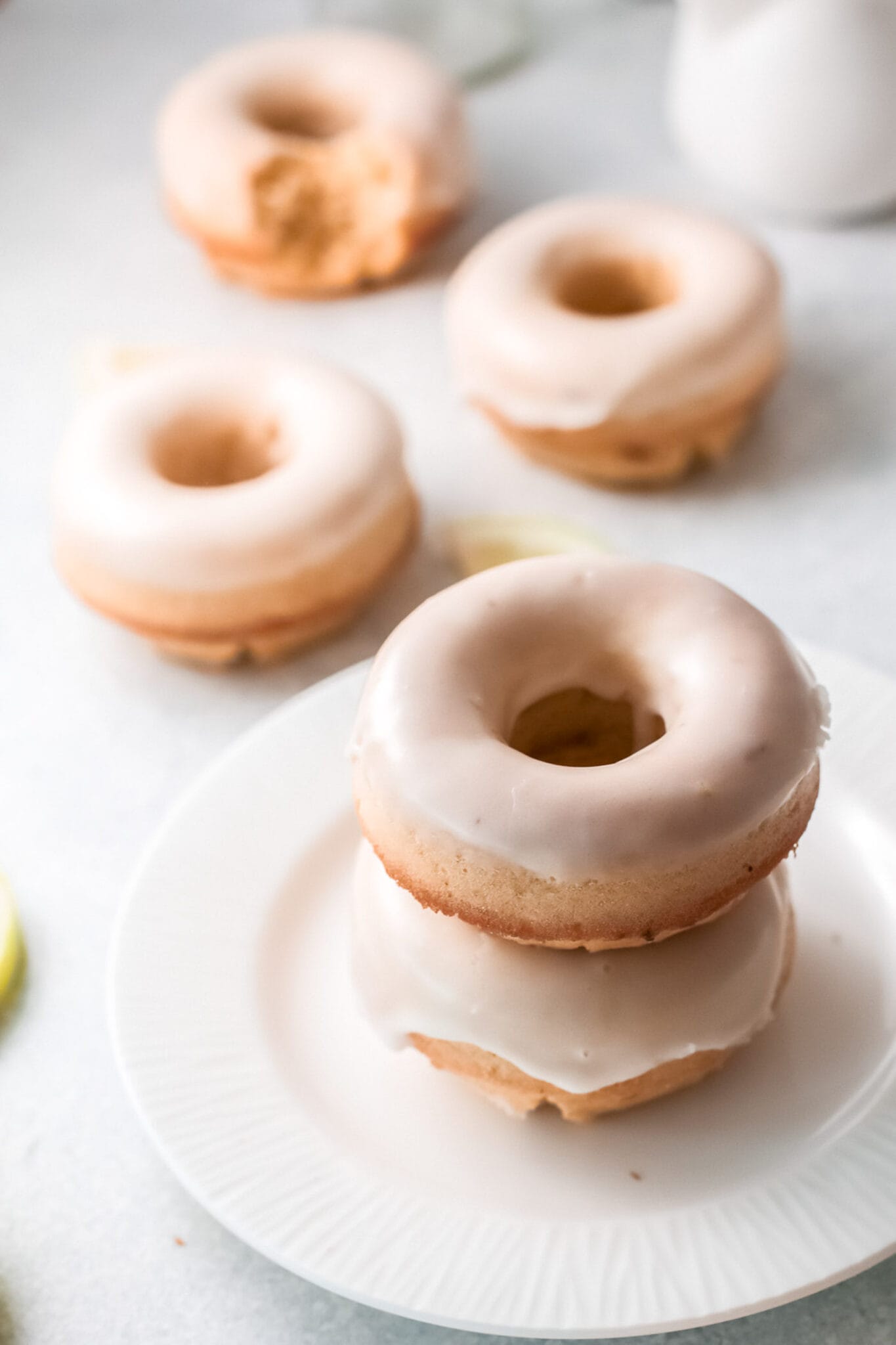 Lemon Baked Donuts - Amanda's Cookin' - Bagels & Doughnuts