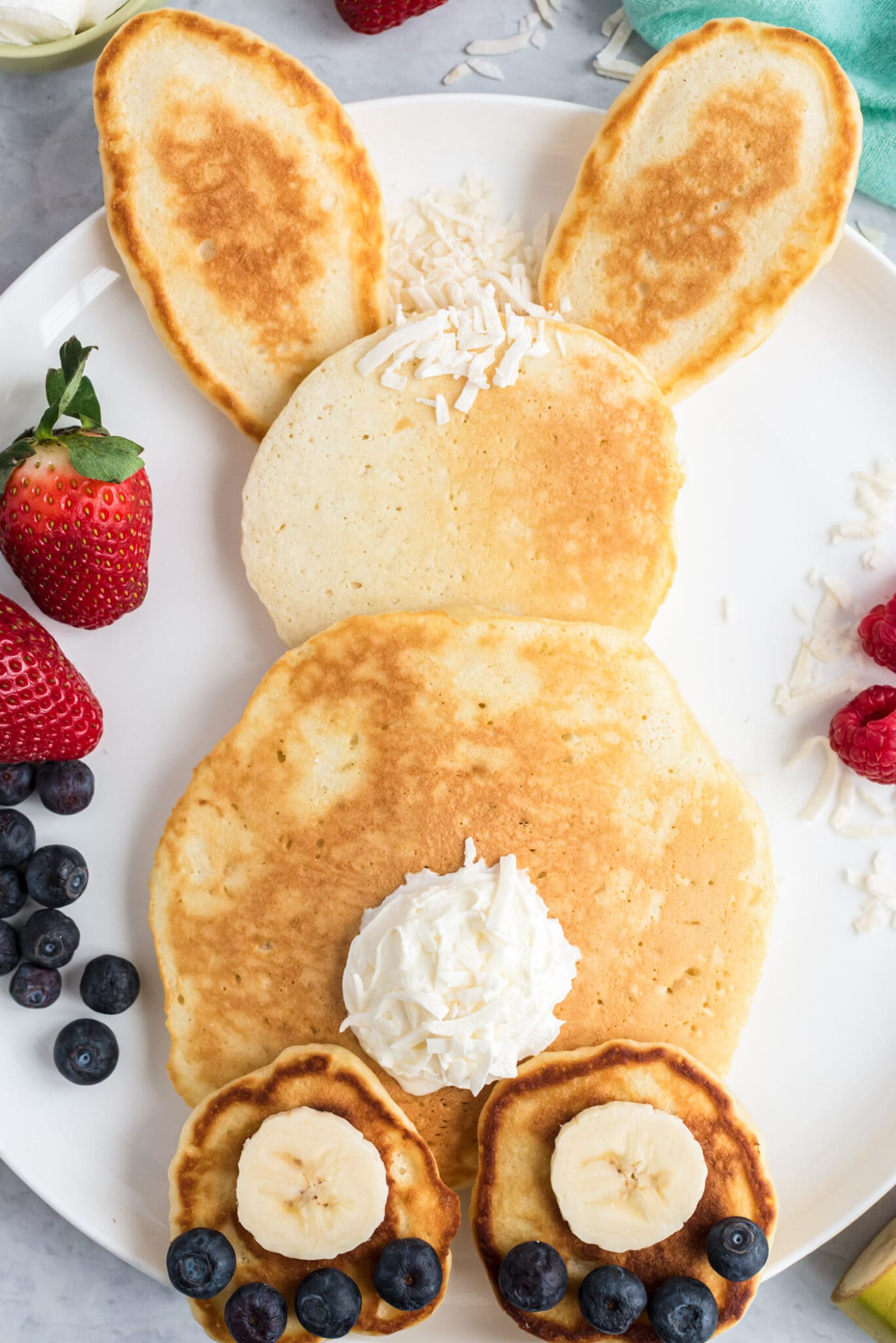 Bunny Butt Pancakes - Amanda's Cookin' - Easter