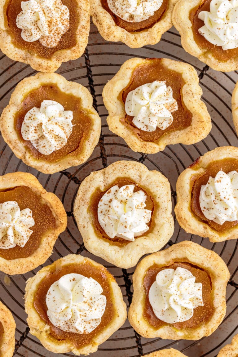 Mini Pumpkin Pies - Amanda's Cookin' - Pies & Tarts