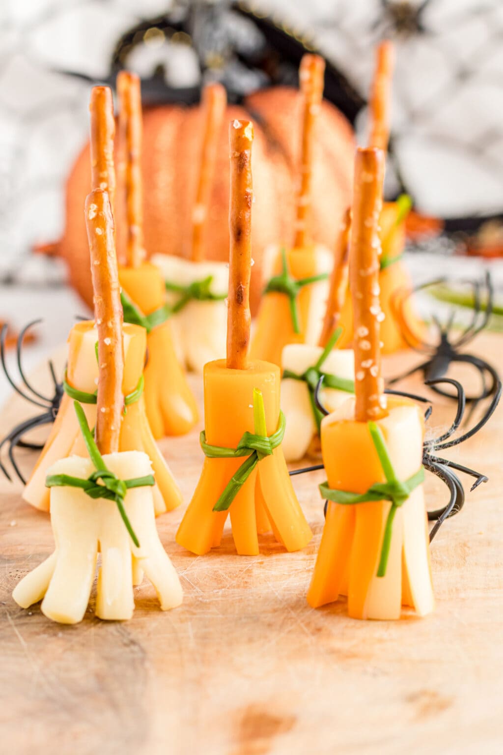 Cheese and Pretzel Broomsticks - Amanda's Cookin'